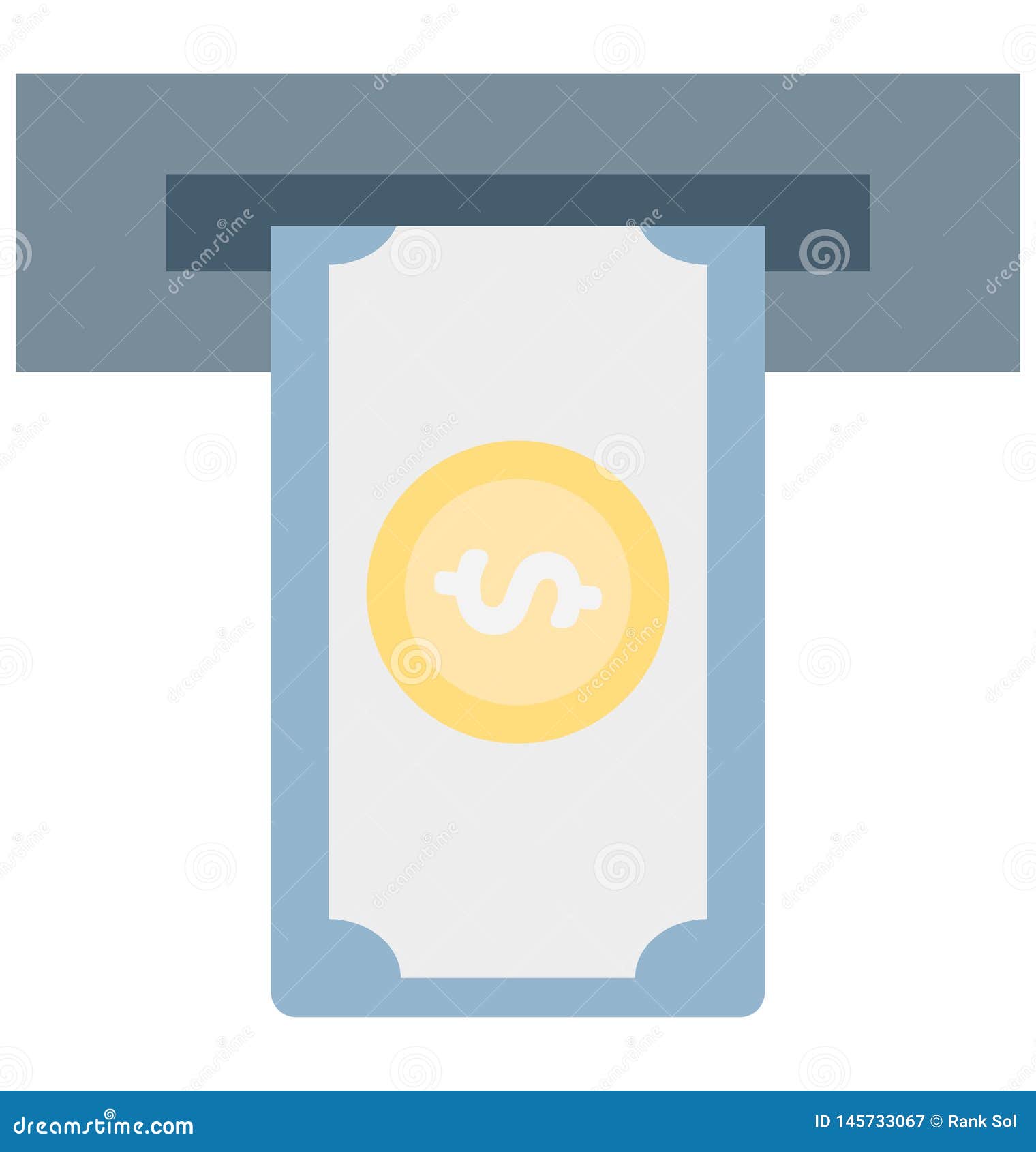 Basic RGB Cash Withdrawal Color Isolated Vector Icon Which Can Easily ...