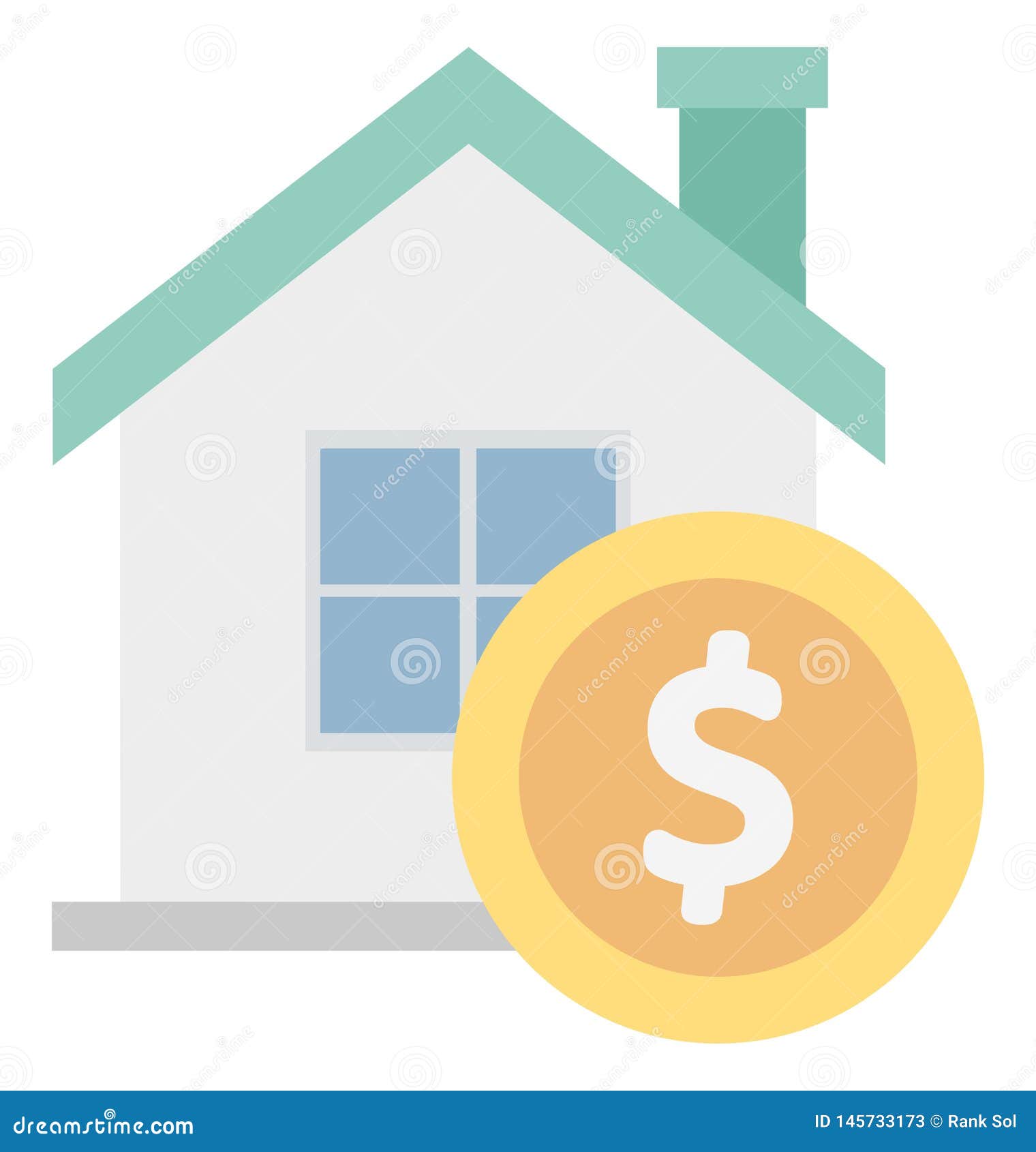 Property Value Color Isolated Vector Icon Which Can Easily Modify or ...