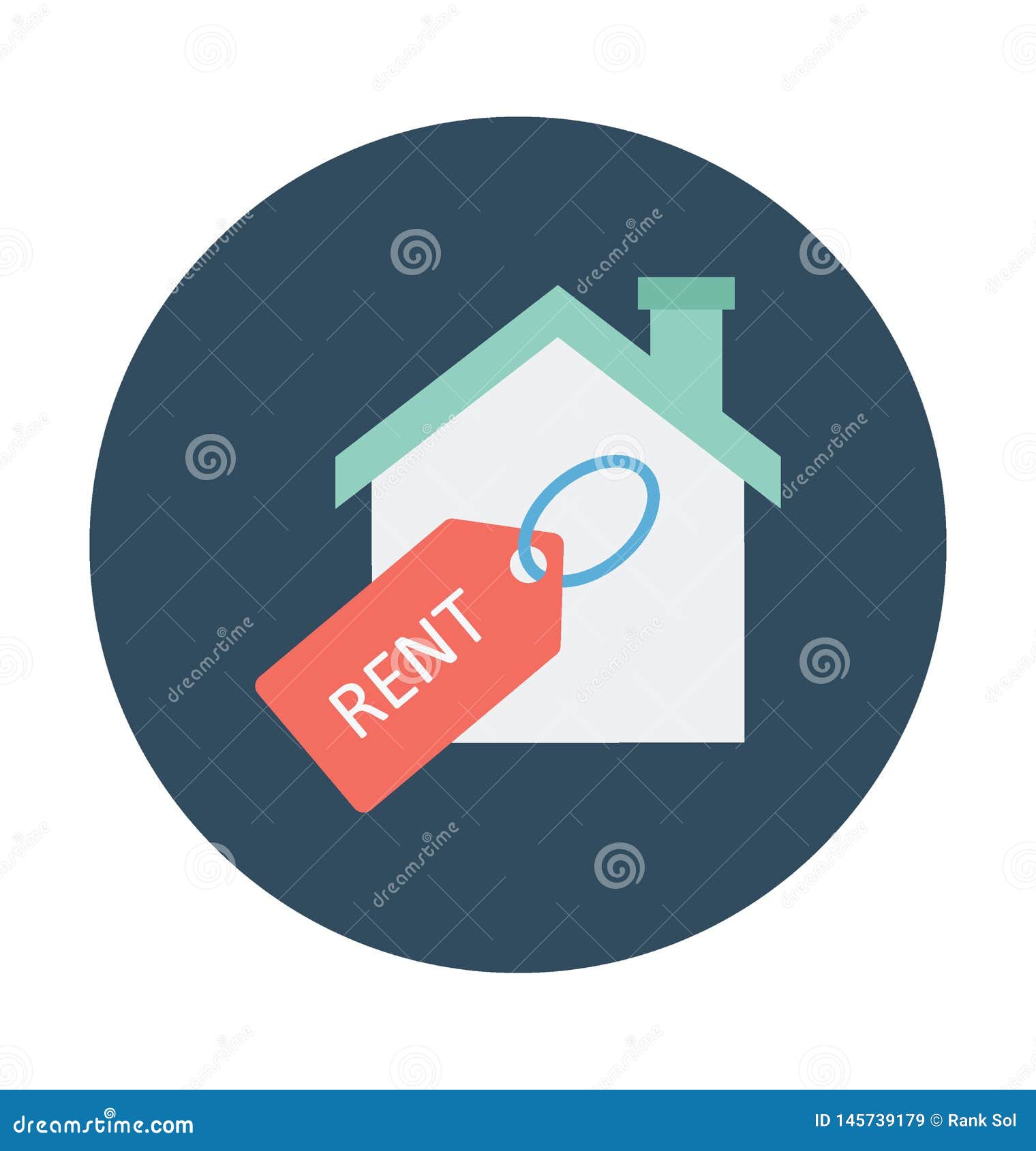 Rent Signboard Color Isolated Vector Icon Which Can Easily Modify or ...