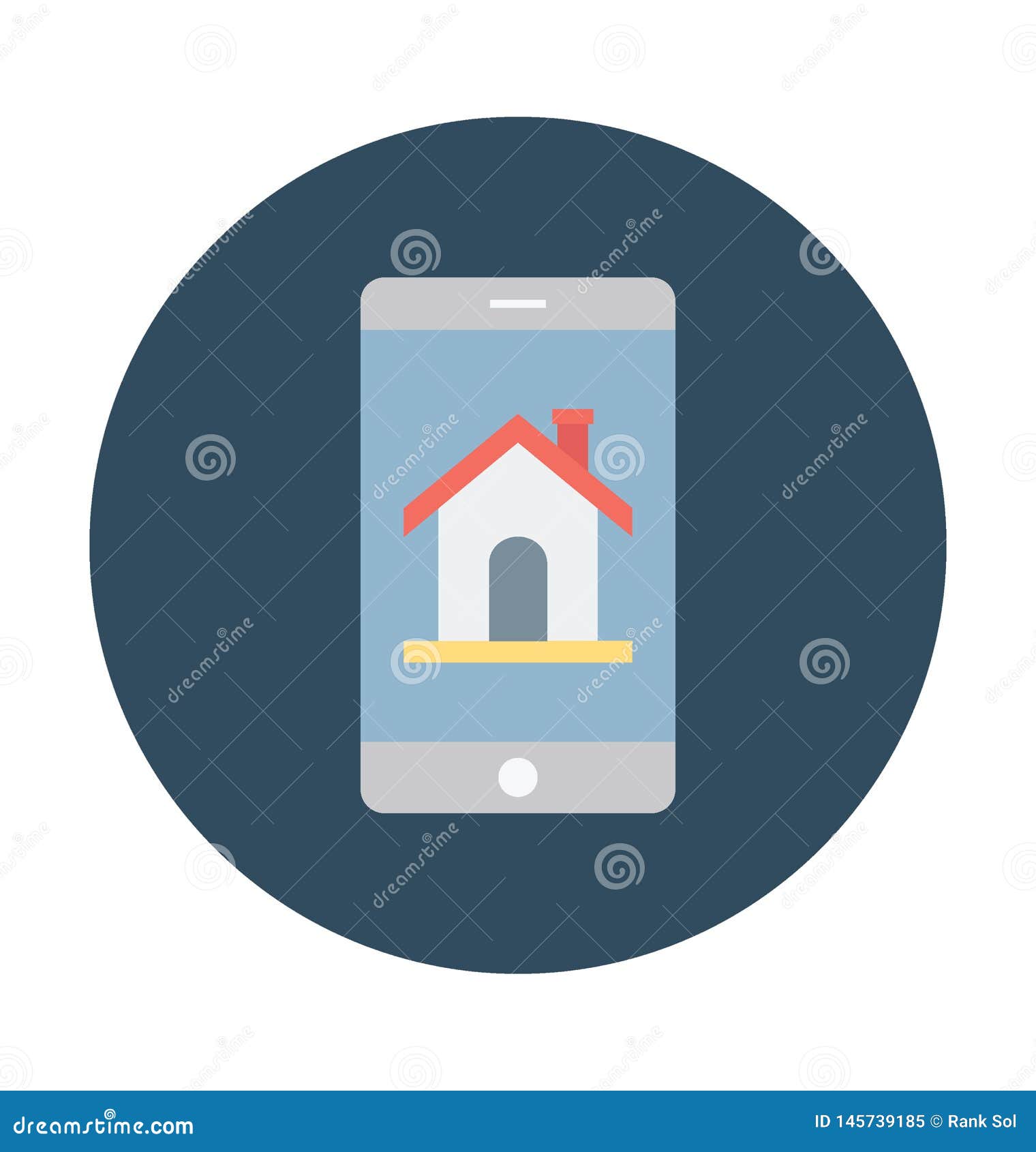 Property App Color Isolated Vector Icon Which Can Easily Modify or Edit ...
