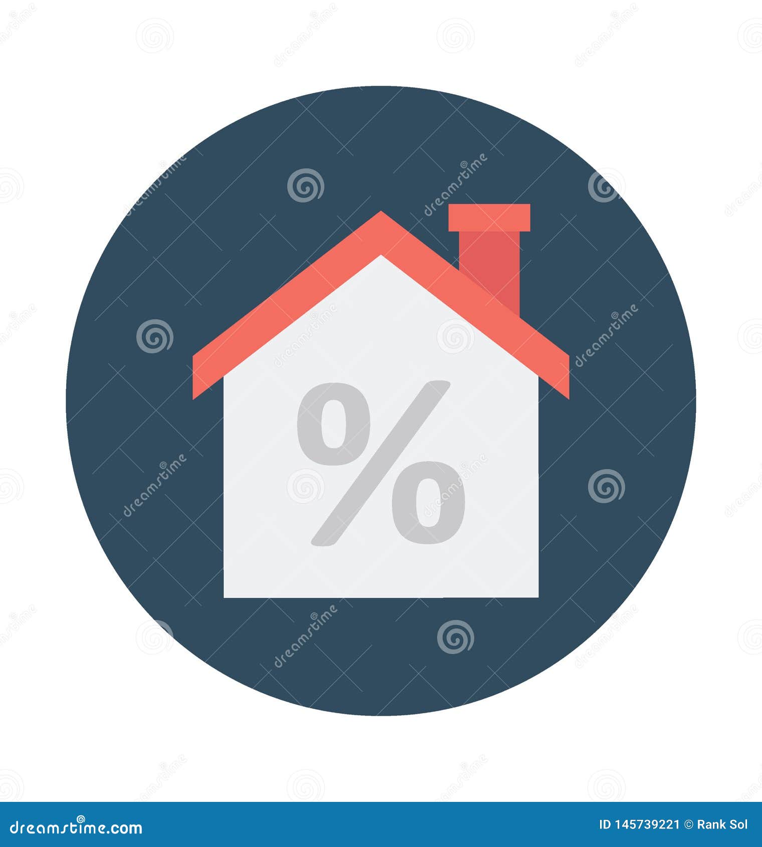Basic RGB Property Tax Color Isolated Vector Icon Which Can Easily ...