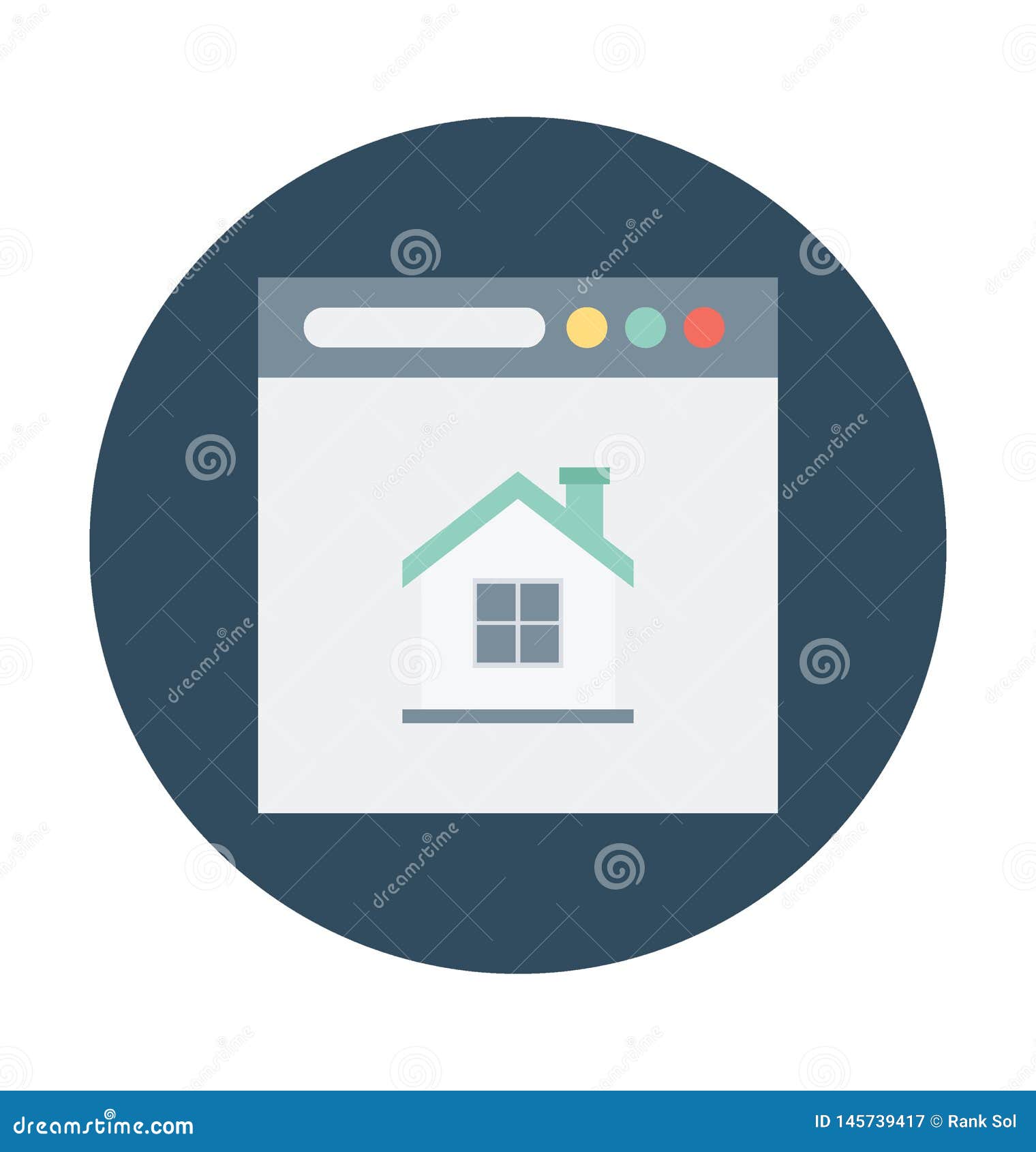 Property Website Color Isolated Vector Icon Which Can Easily Modify or ...