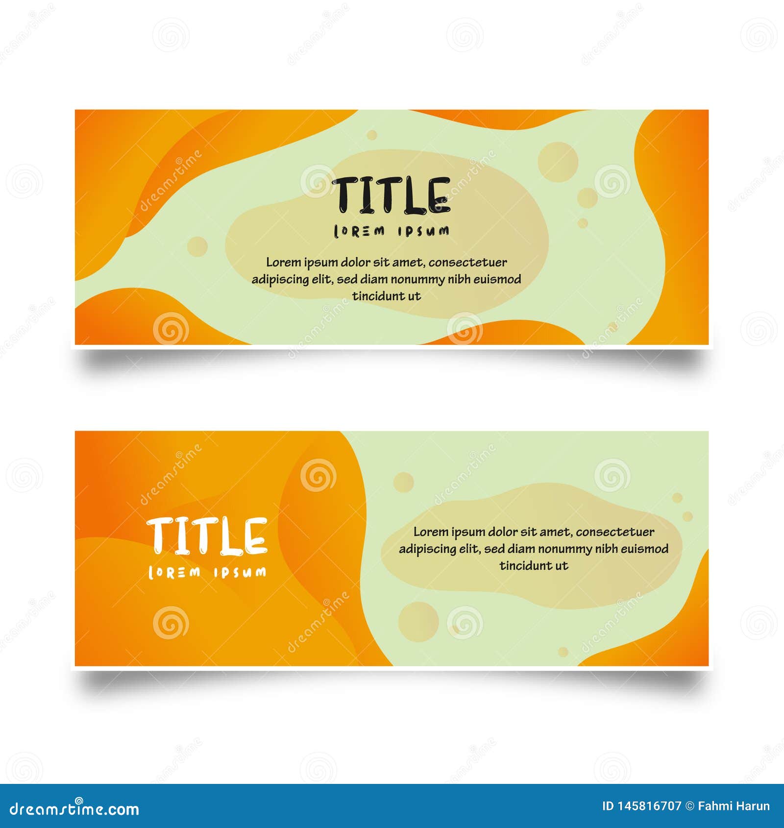 Abstract Liquid Banner Collection Template Stock Illustration ...