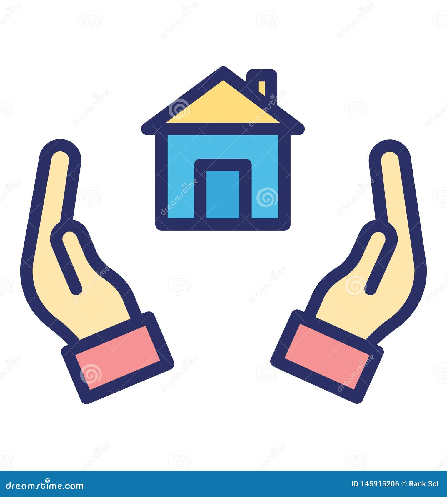 Home Protection Isolated Vector Icon Which Can Easily Modify or Edit ...