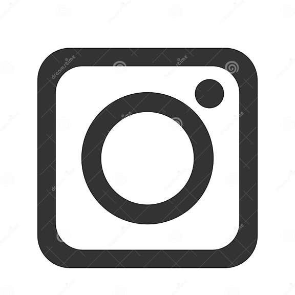 New Instagram Camera Logo Icon Black Vector with Modern Gradient Design ...