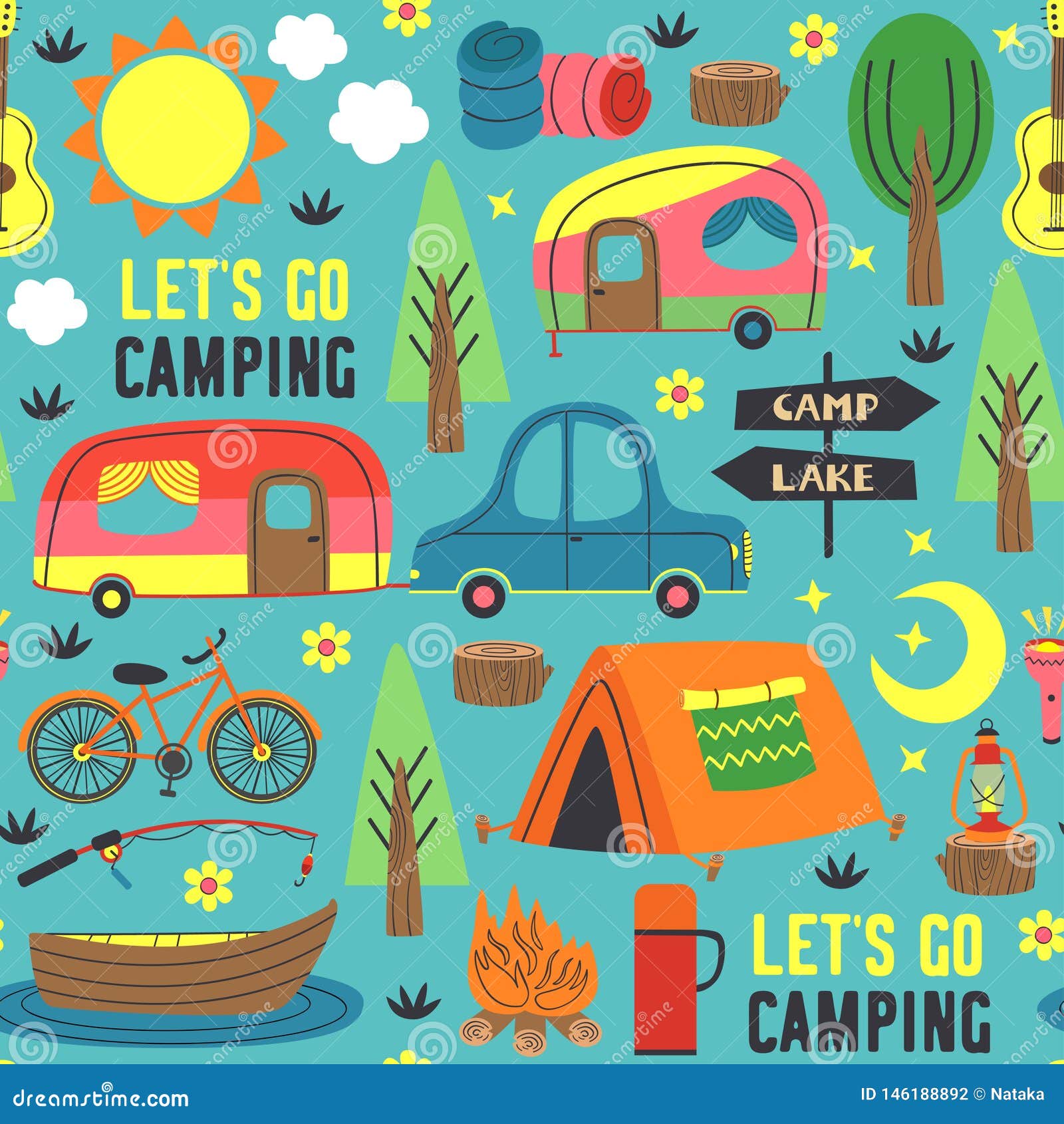 Camping Cartoons, Illustrations & Vector Stock Images - 181802 Pictures ...