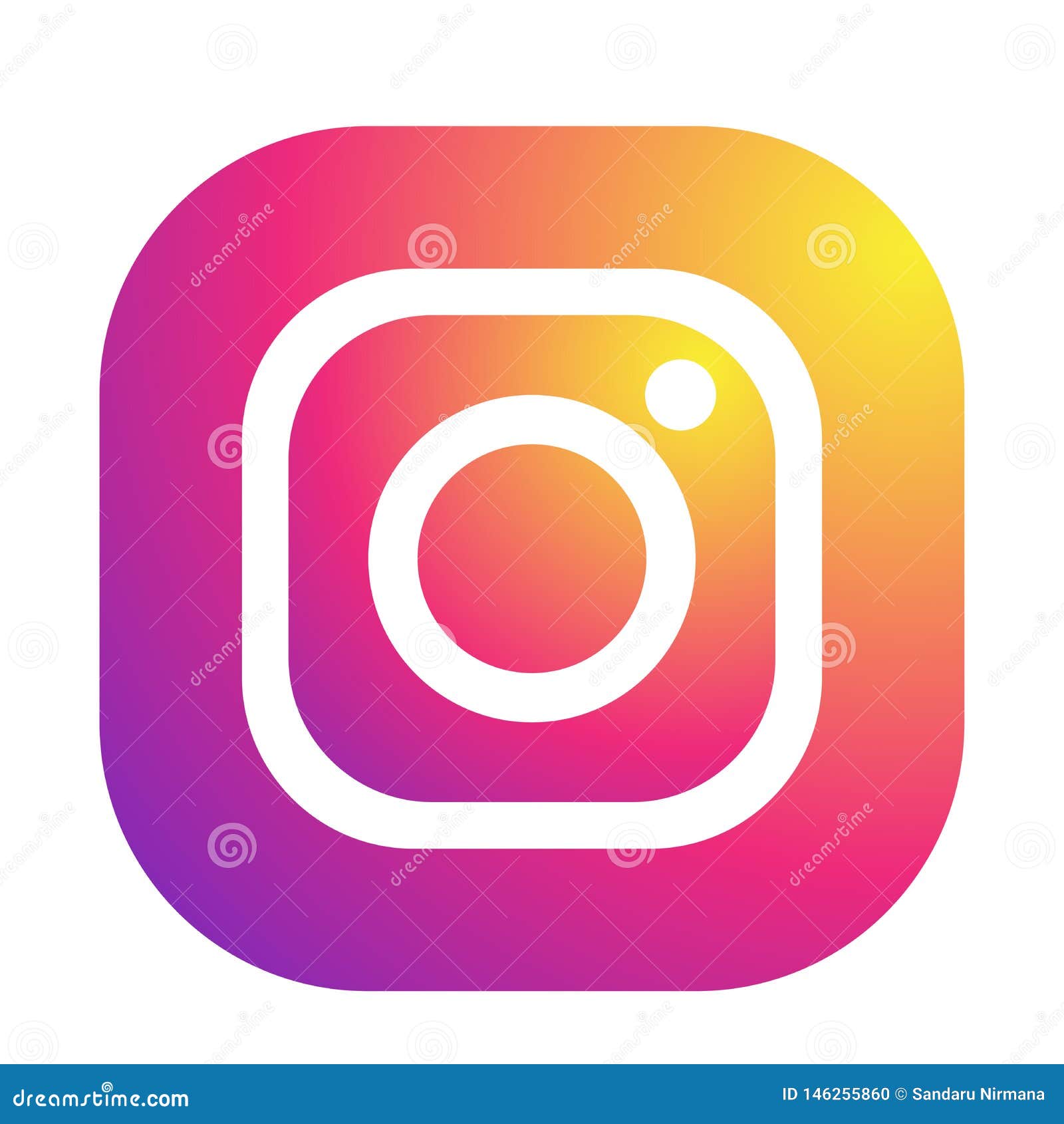 Set of Popular Social Media Logos Icons Instagram Element Vector on ...