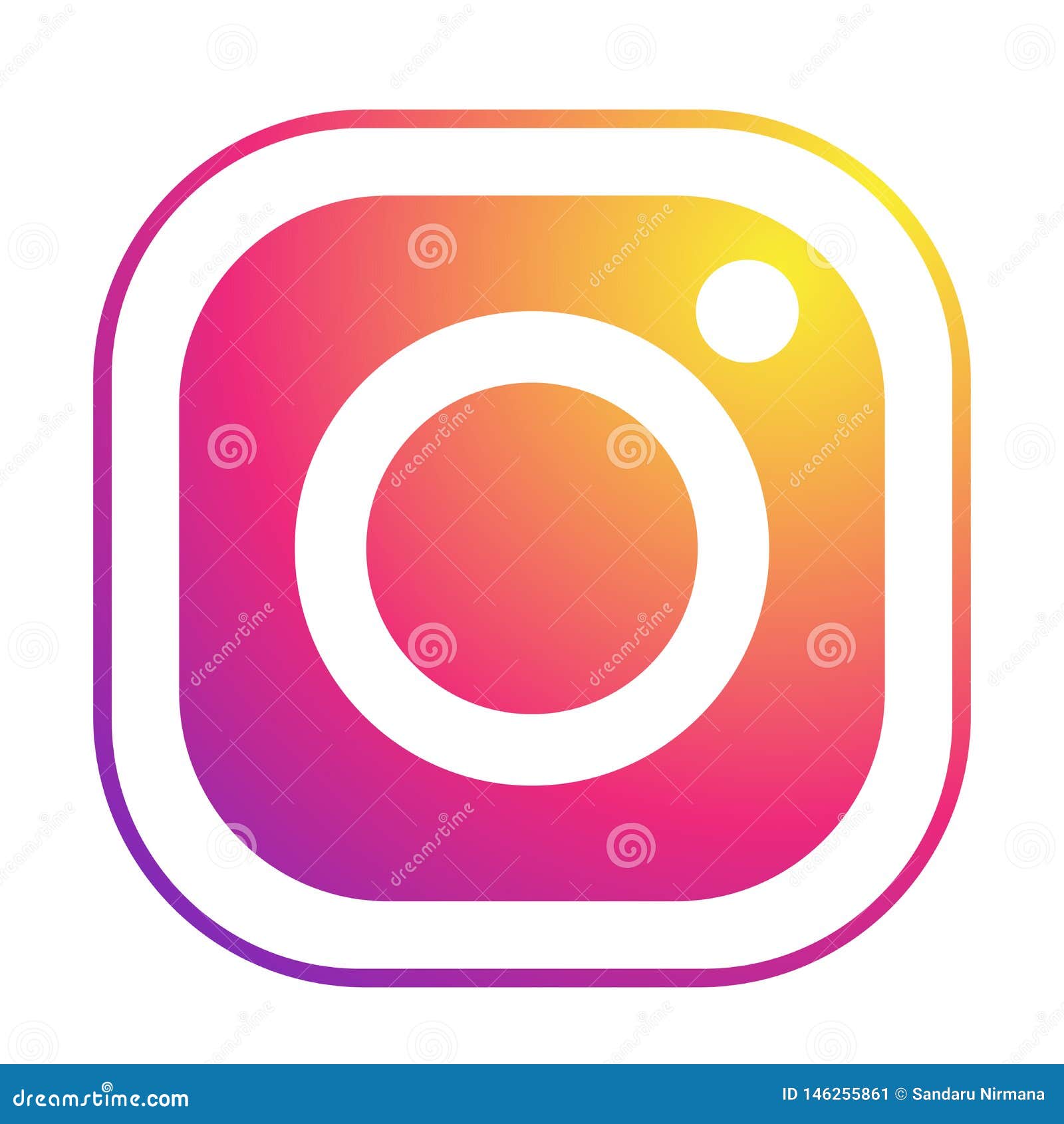 Set of Popular Social Media Logos Icons Instagram Element Vector on ...