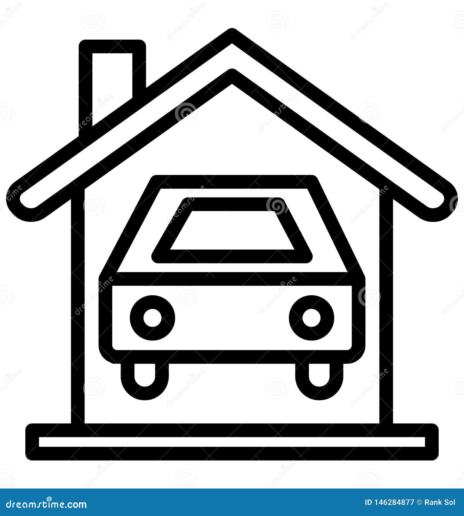 Carport Icon Vector From Real Estate Collection. Thin Line Carport ...
