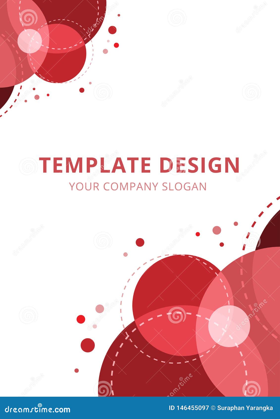 Abstract , Template Design, Circle Red Tone Stock Vector - Illustration ...
