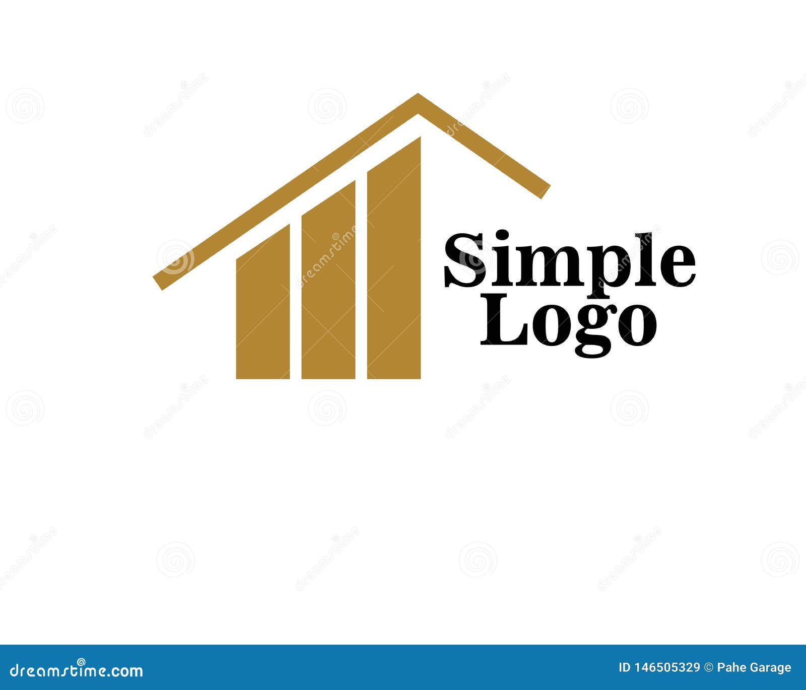 House Simple Logo Icon for Company Stock Illustration - Illustration of ...
