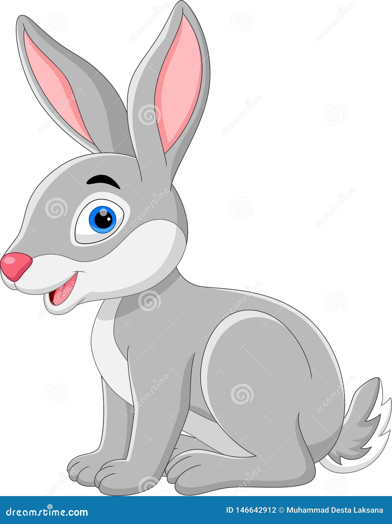 Illustration Of Cute And Adorable Rabbit Cartoon Stock Photography ...