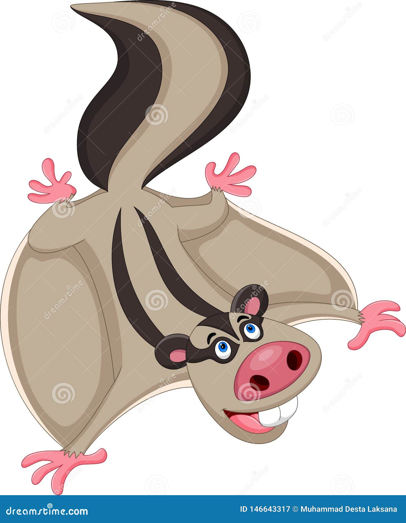 Illustration of Flying Squirrel Cartoon Stock Illustration ...