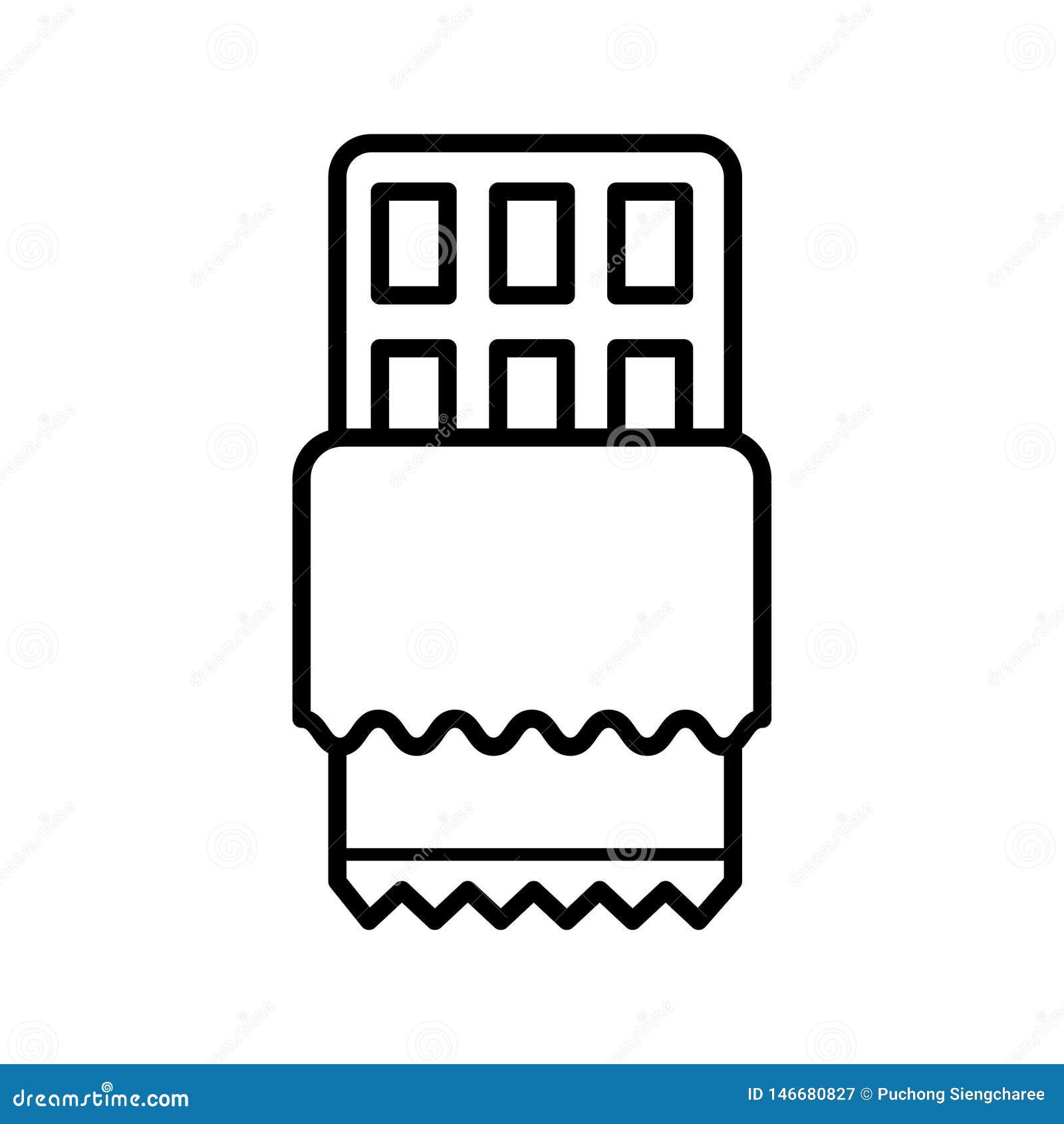 Chocolate Icon. Vector Chocolate Icon. Chocolate Symbol Stock Vector ...