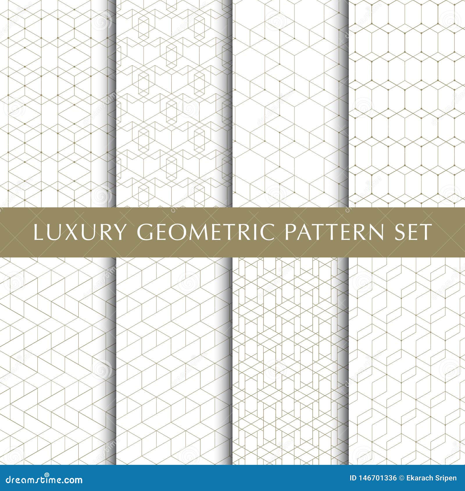 Luxury Geometric Vector Patterns Pack Stock Vector - Illustration of ...