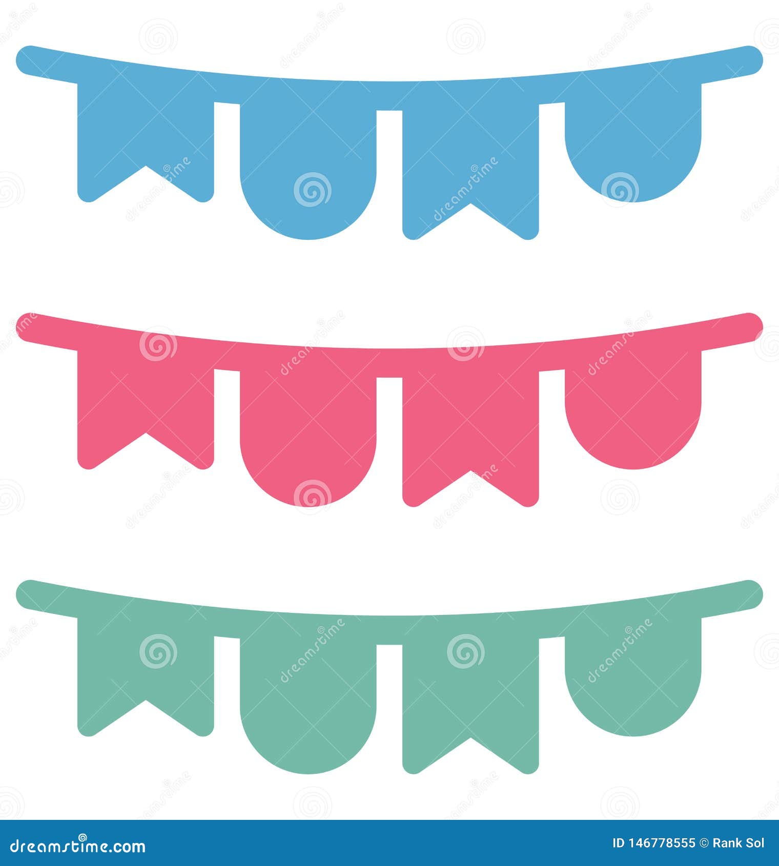 Basic RGB Buntings Isolated Vector Icon Which Can Easily Modify or Edit Buntings Isolated Vector ...