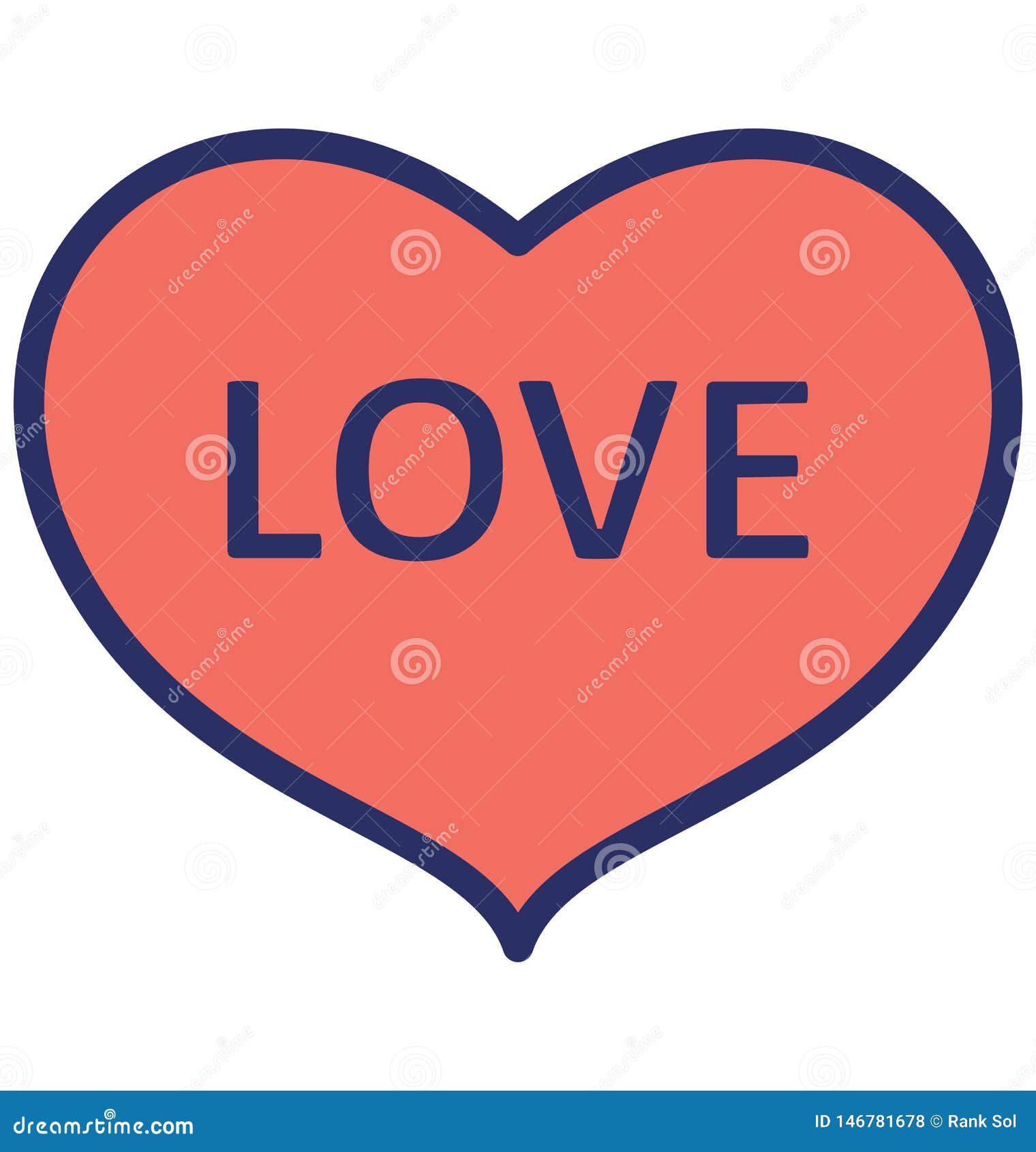 Basic RGB Heart Shape Isolated Vector Icon Which Can Easily Modify or ...