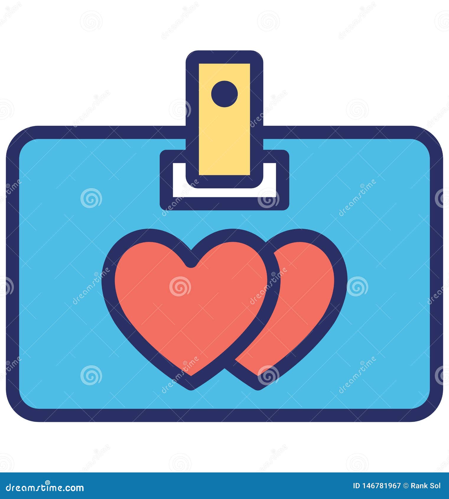 Love Badge Isolated Vector Icon Which Can Easily Modify or Edit Stock ...