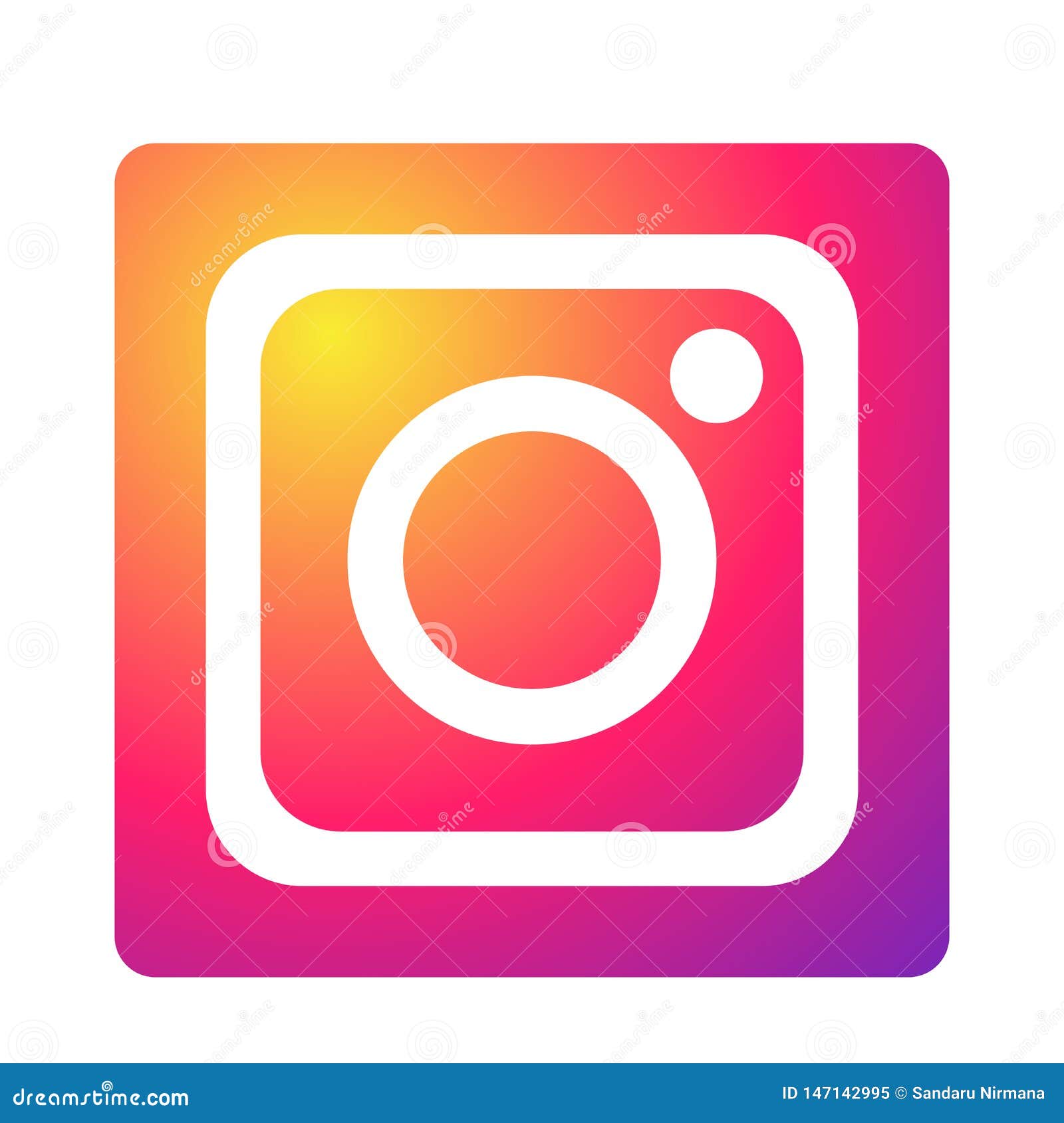New Instagram Camera Logo Icon in Vector with Modern Gradient Design ...