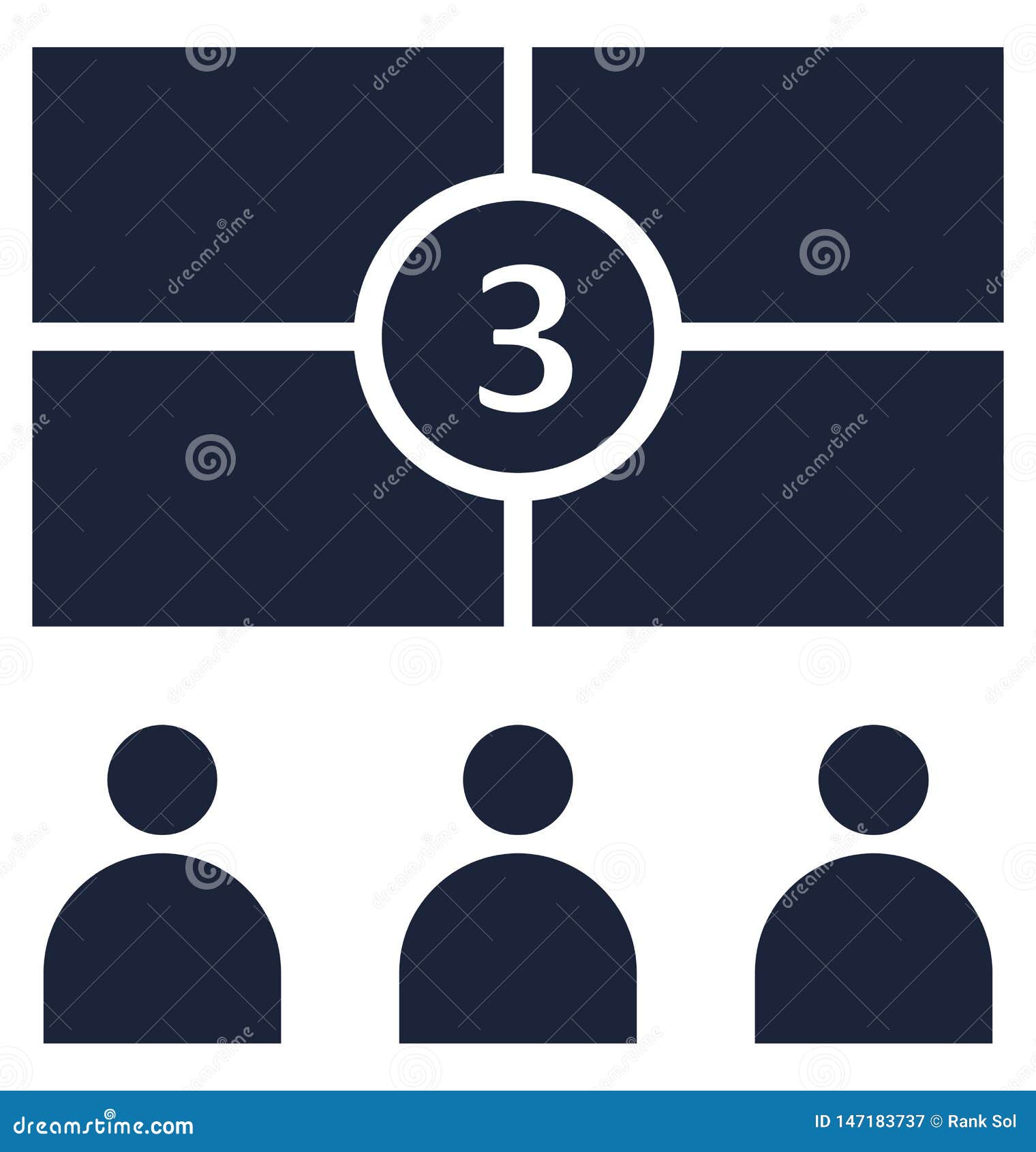 Audience Isolated Vector Icon Which Can Easily Modify or Edit Stock ...
