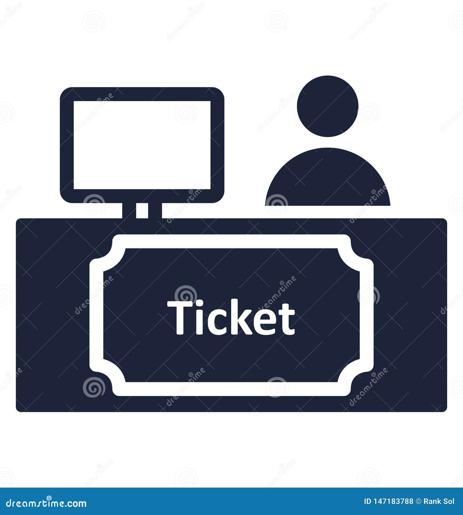 Cinema Reception Isolated Vector Icon Which Can Easily Modify or Edit ...