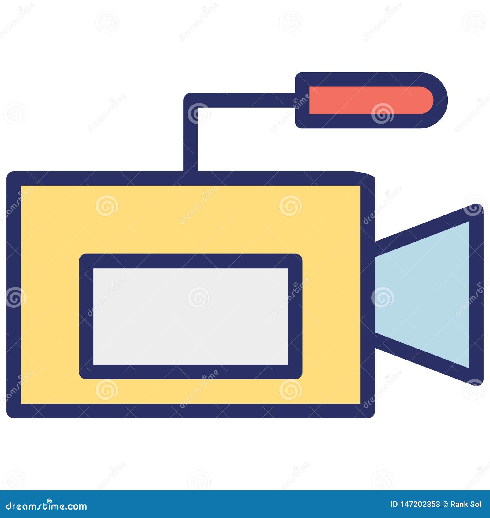 Camera Isolated Vector Icon Which Can Easily Modify or Edit Stock ...