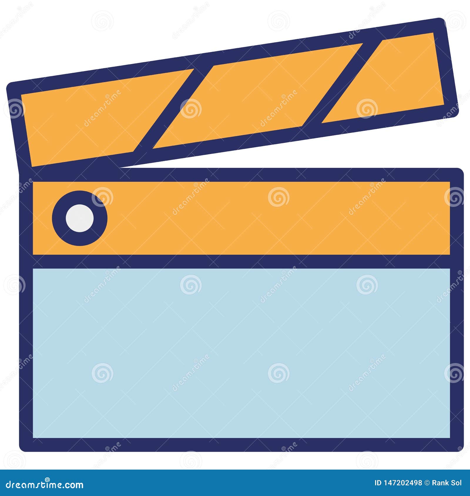 Clapboard Isolated Vector Icon Which Can Easily Modify or Edit Stock ...