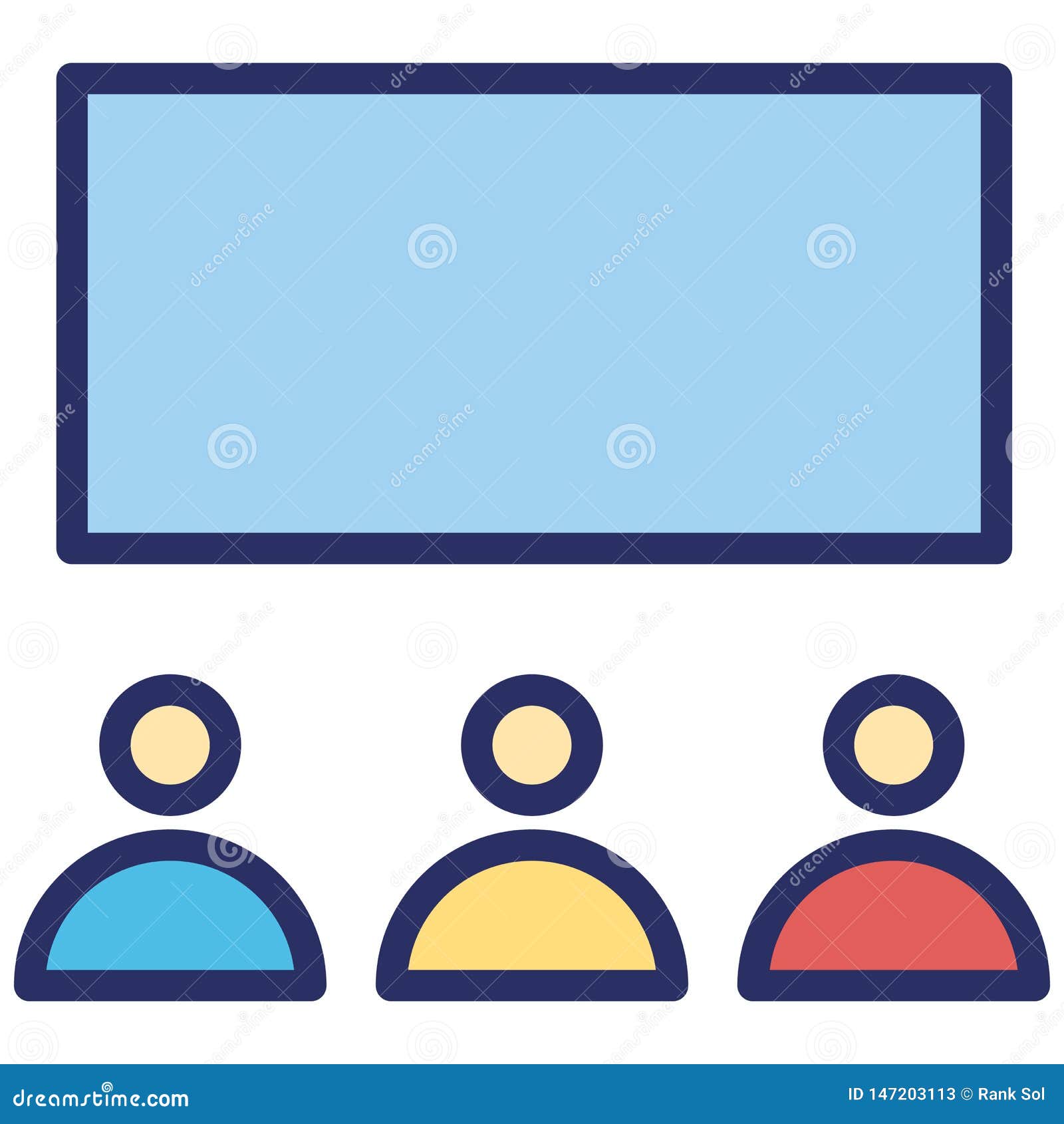 Audience Isolated Vector Icon Which Can Easily Modify or Edit Stock ...
