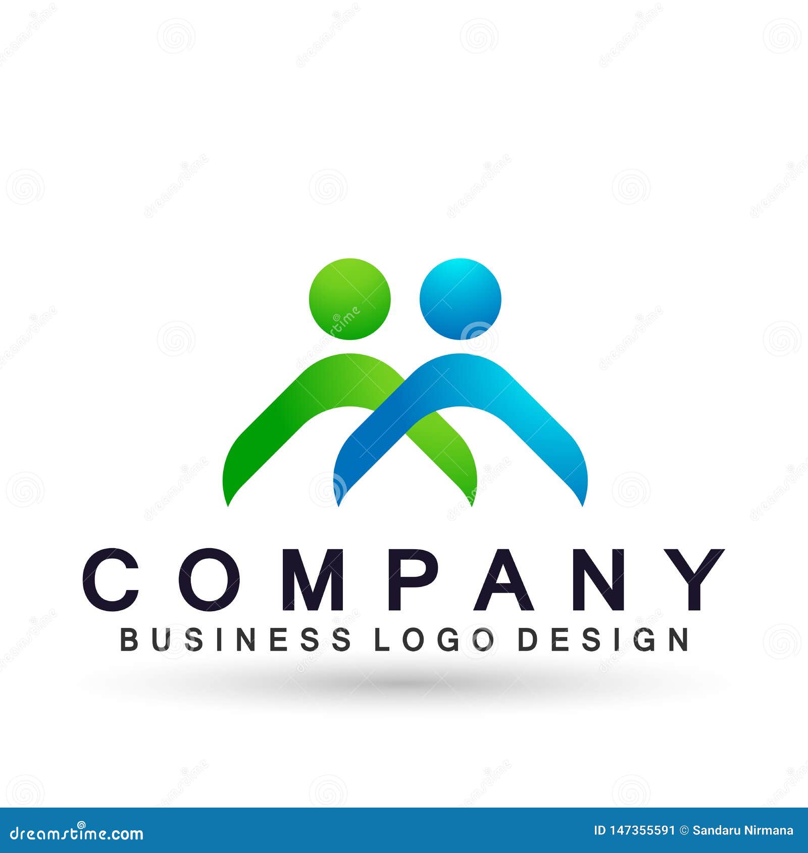 People Union Together Team Work Logo Icon Symbol for Company on White ...