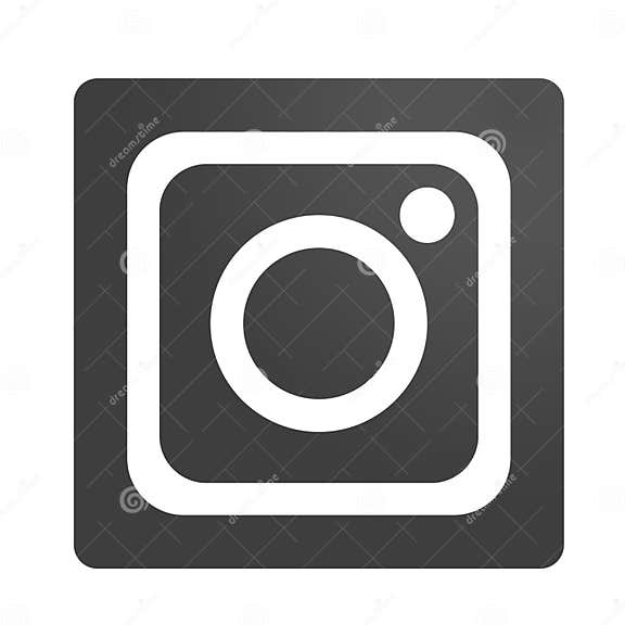 New Instagram Camera Logo Icon Vector in Black with Modern Gradient ...