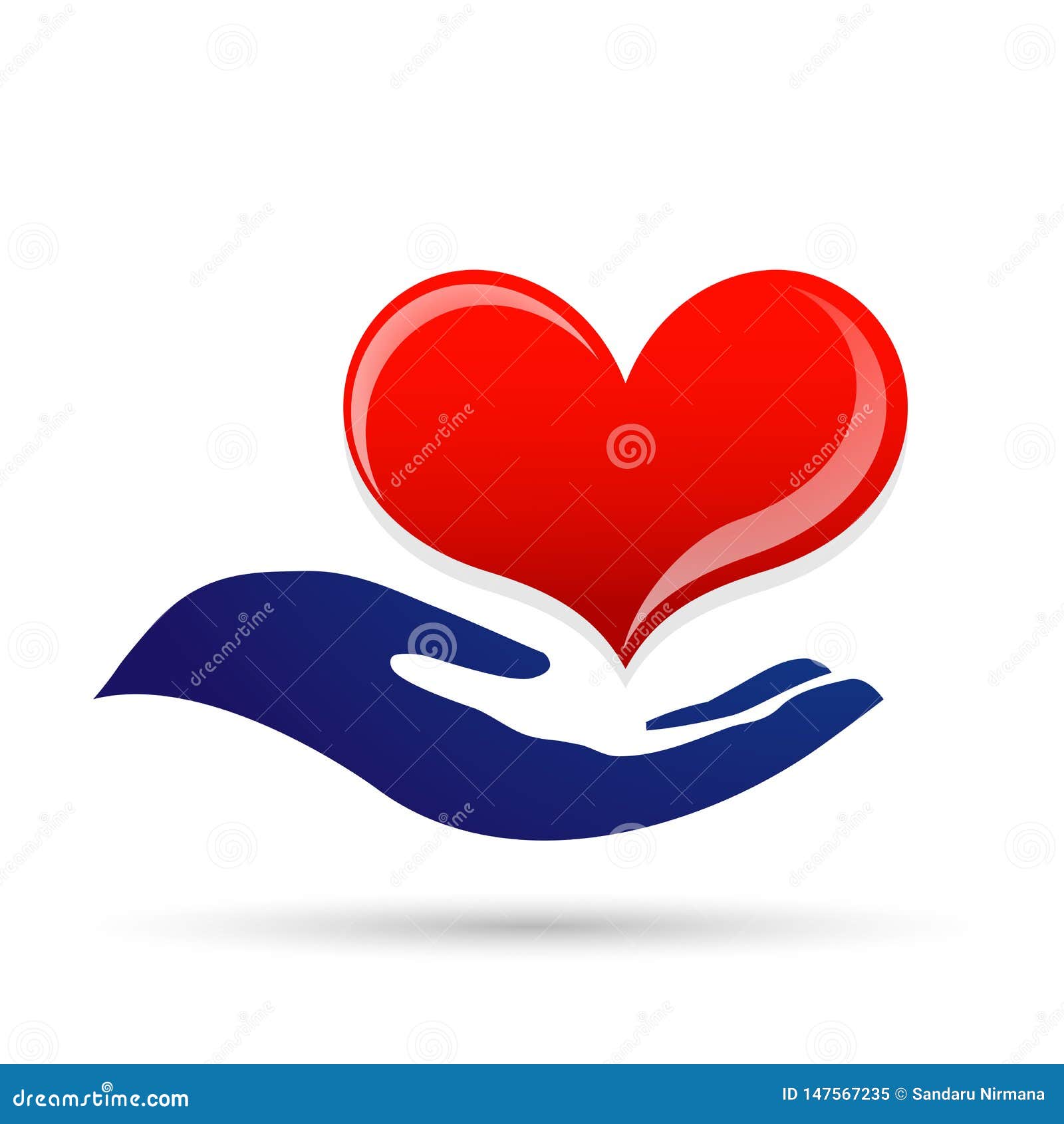 Heart Care Love Protect Save Compassion Hand Taking Care People Love ...