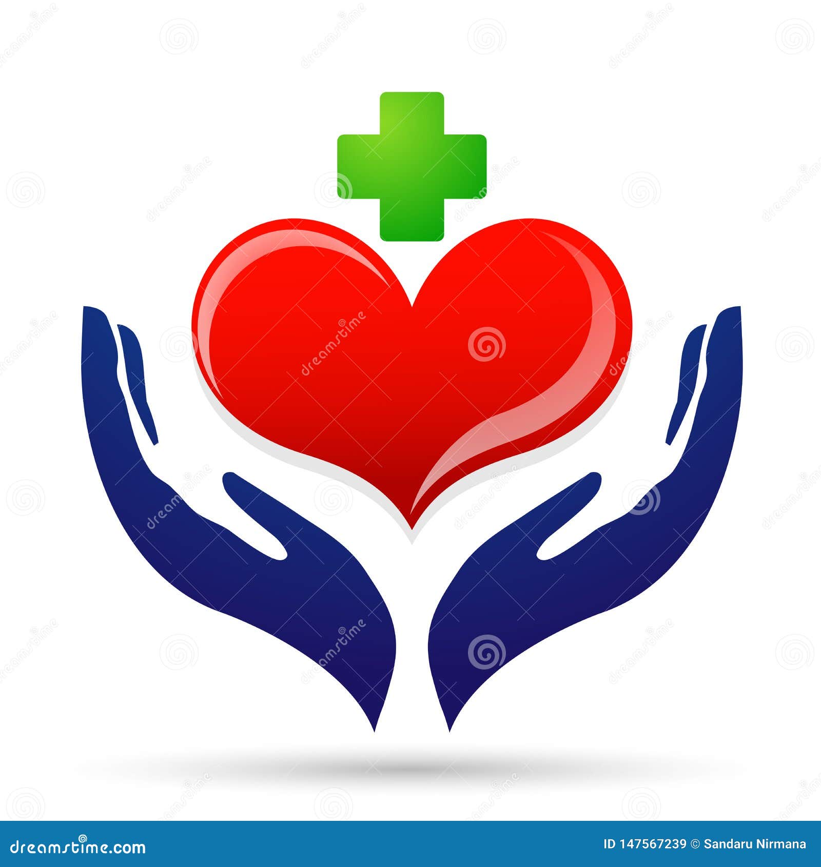 Heart Care Medical Healthy Heart Hand Taking Care People Heart Icon ...