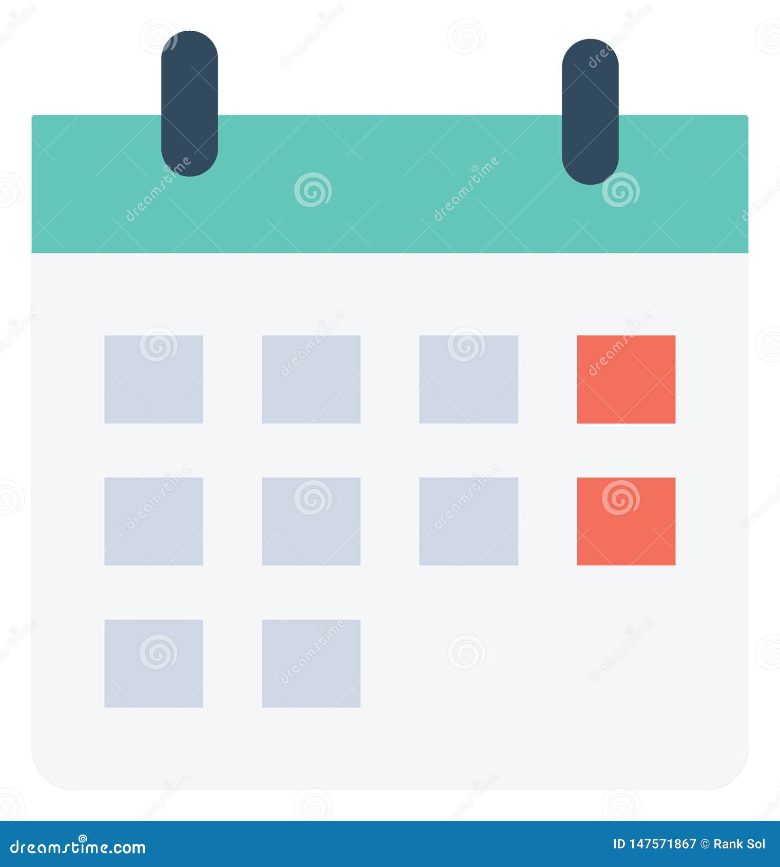Calendar Vector Icon Isolated Vector Icon Which Can Easily Modify or ...