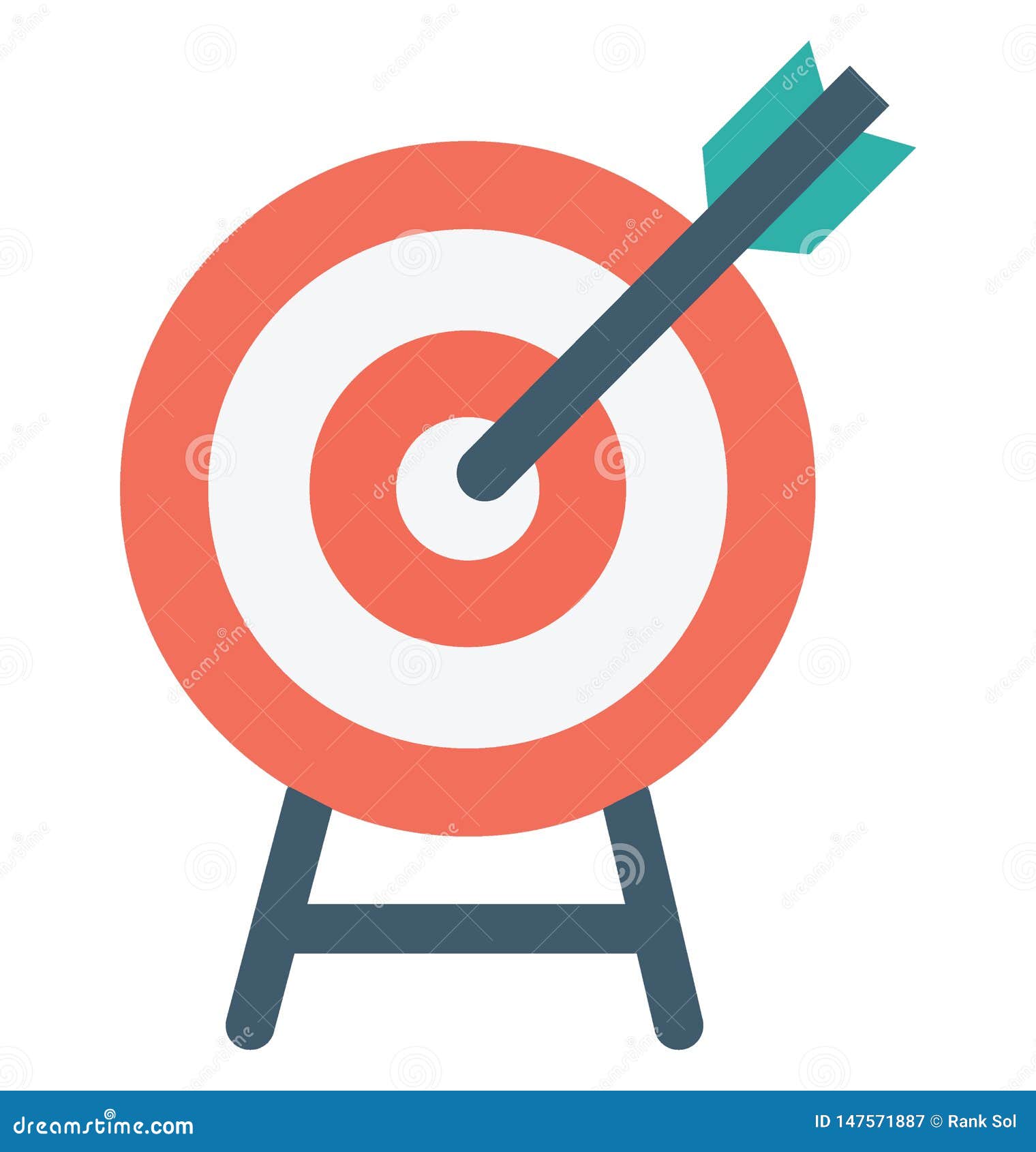 Bullseye Vector Icon Isolated Vector Icon Which Can Easily Modify or ...