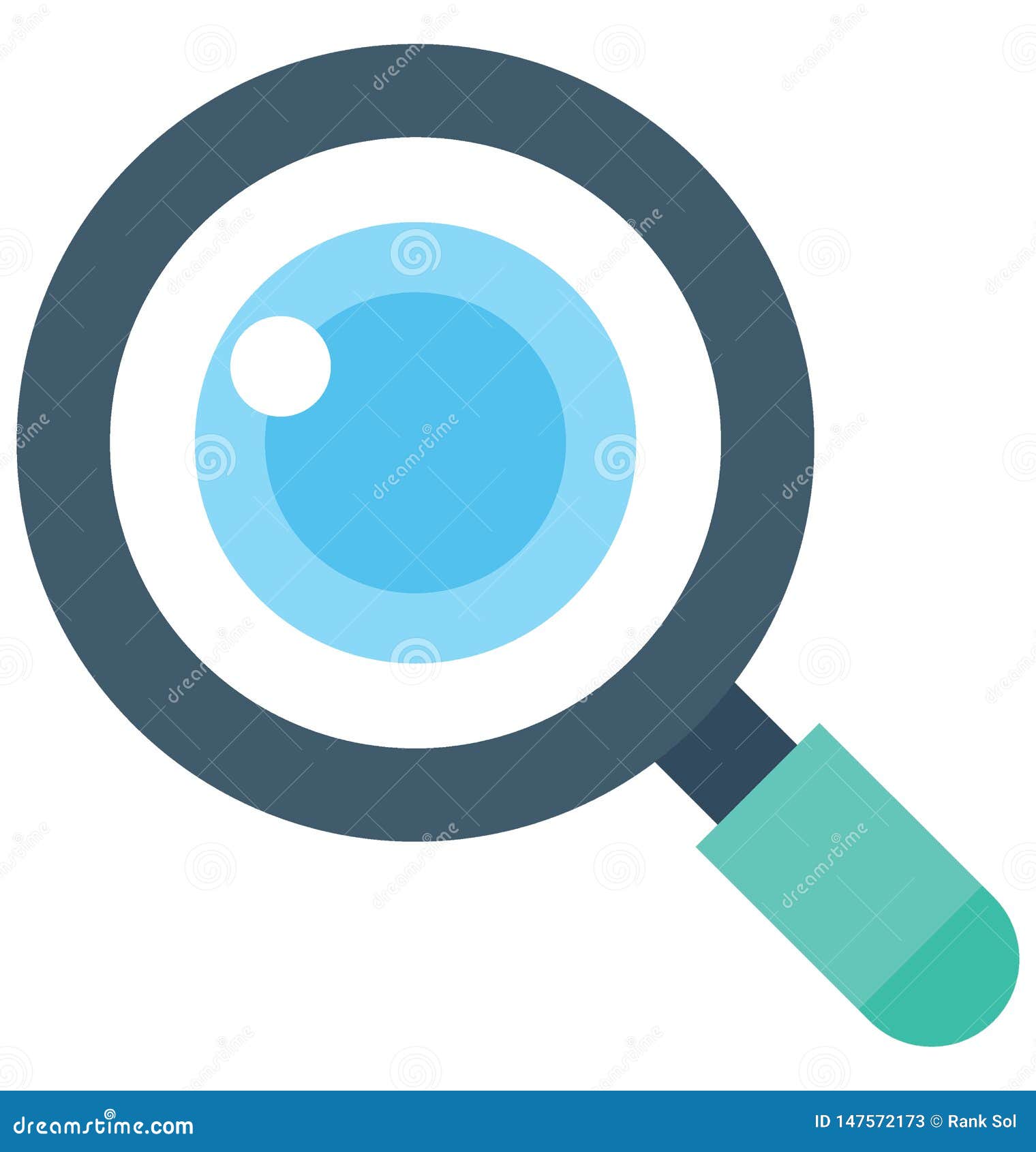 Magnifier Vector Icon Isolated Vector Icon Which Can Easily Modify or ...
