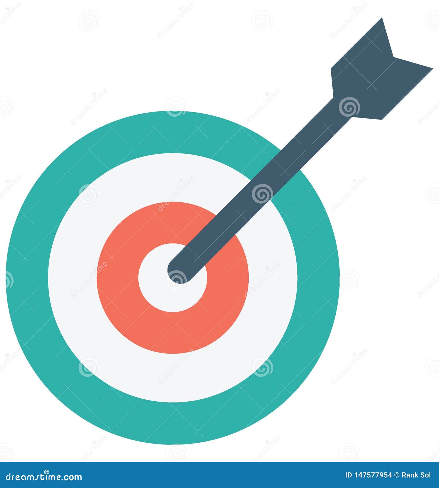 Bullseye Vector Icon Isolated Vector Icon Which Can Easily Modify or ...