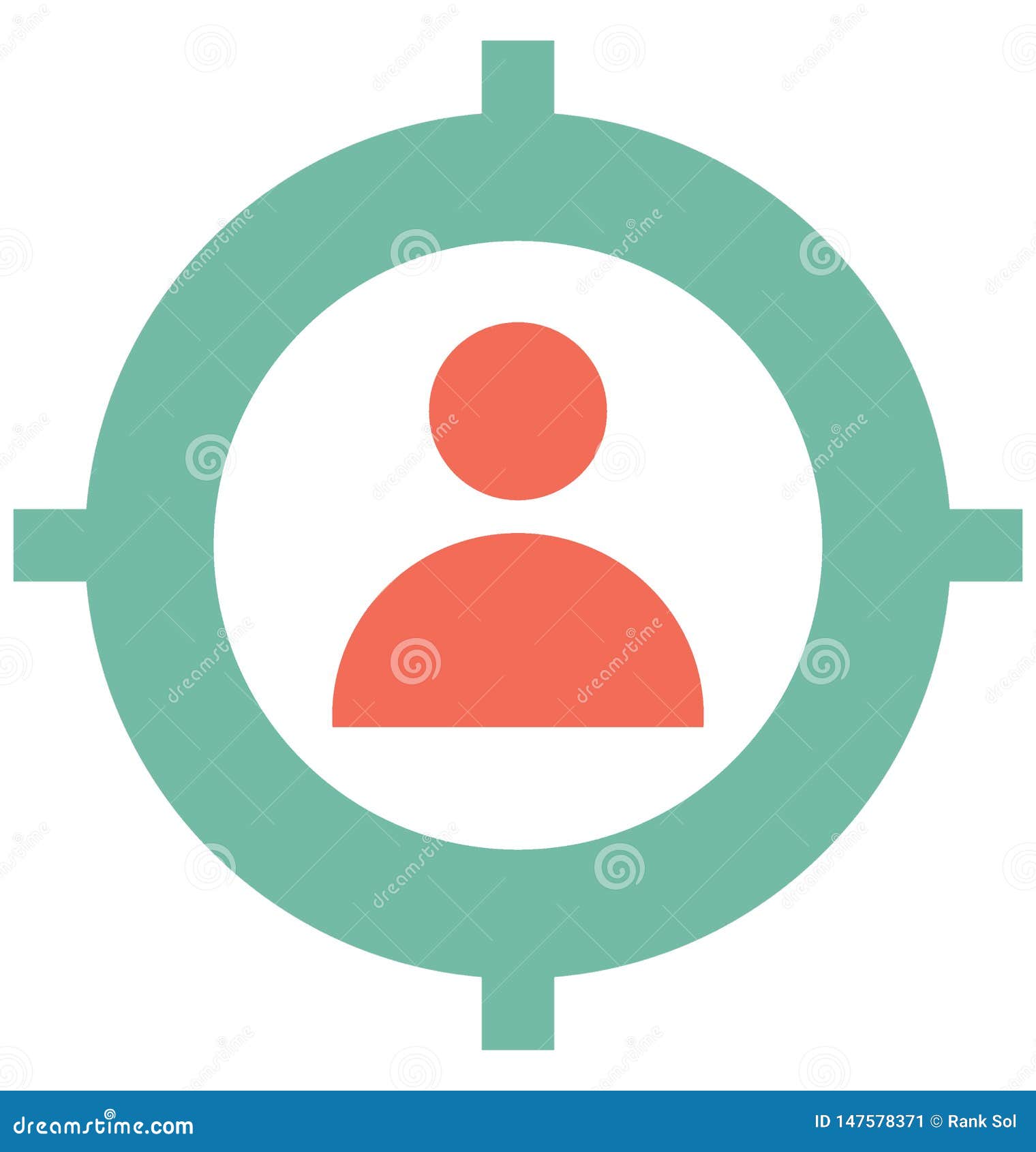 Customer Target Vector Icon Isolated Vector Icon Which Can Easily ...