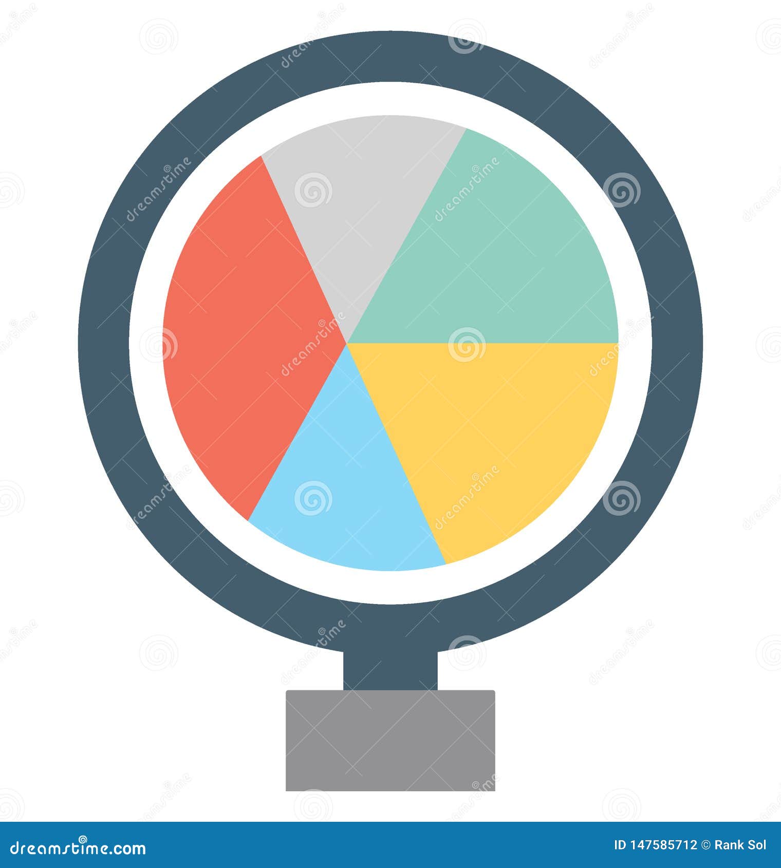 Graph Report Vector Icon Isolated Vector Icon Which Can Easily Modify ...