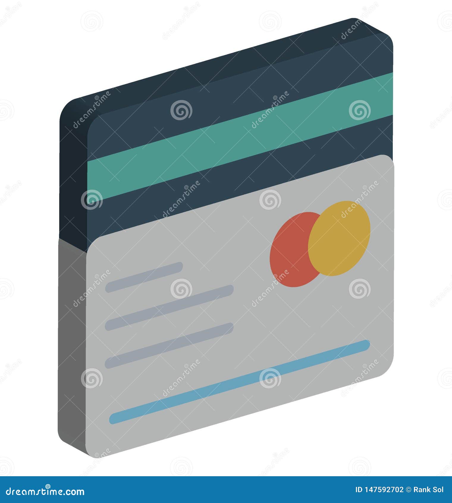 Atm Card Vector Icon Isolated Vector Icon Which Can Easily Modify or ...