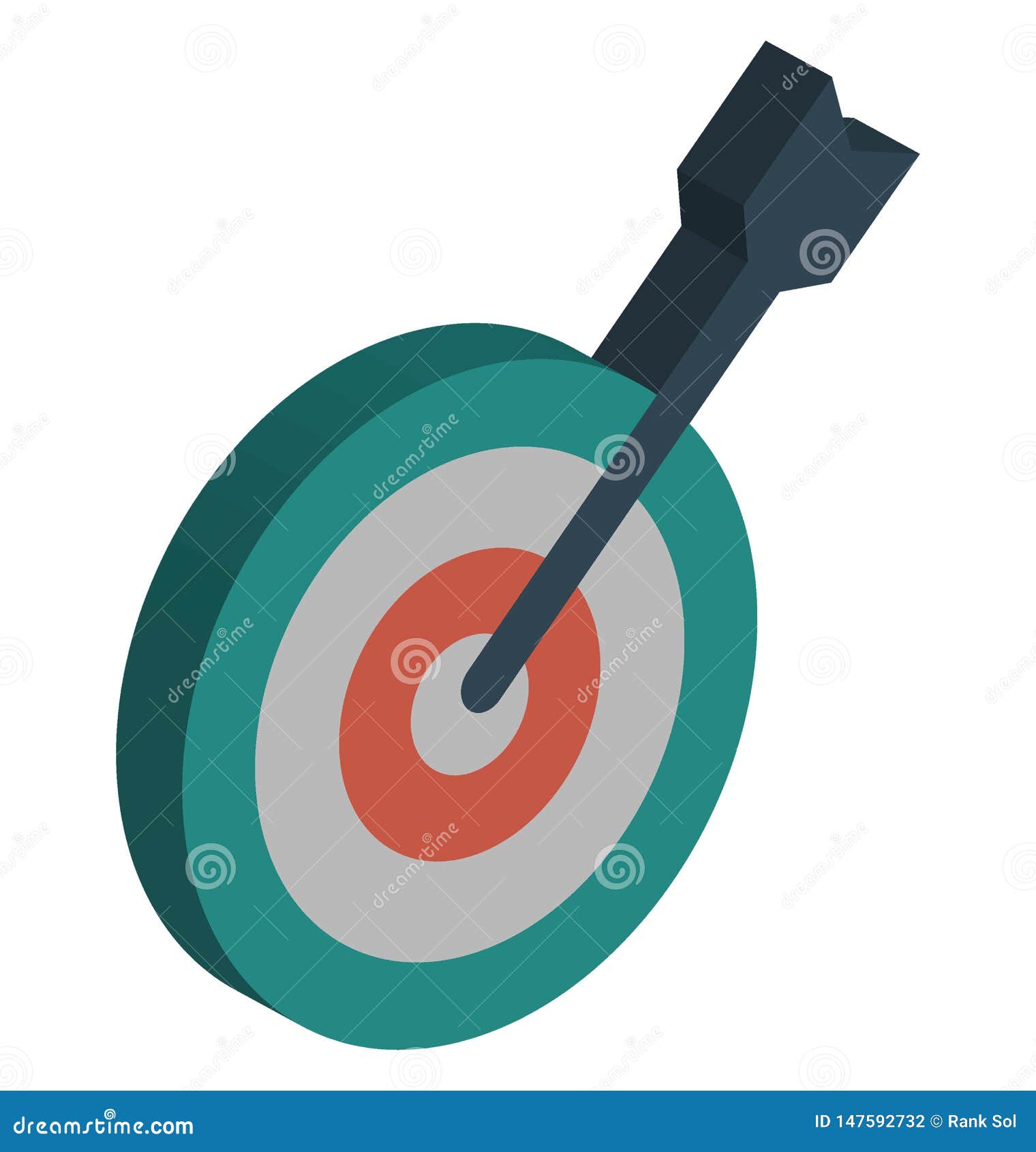 Bullseye Vector Icon Isolated Vector Icon Which Can Easily Modify or E ...