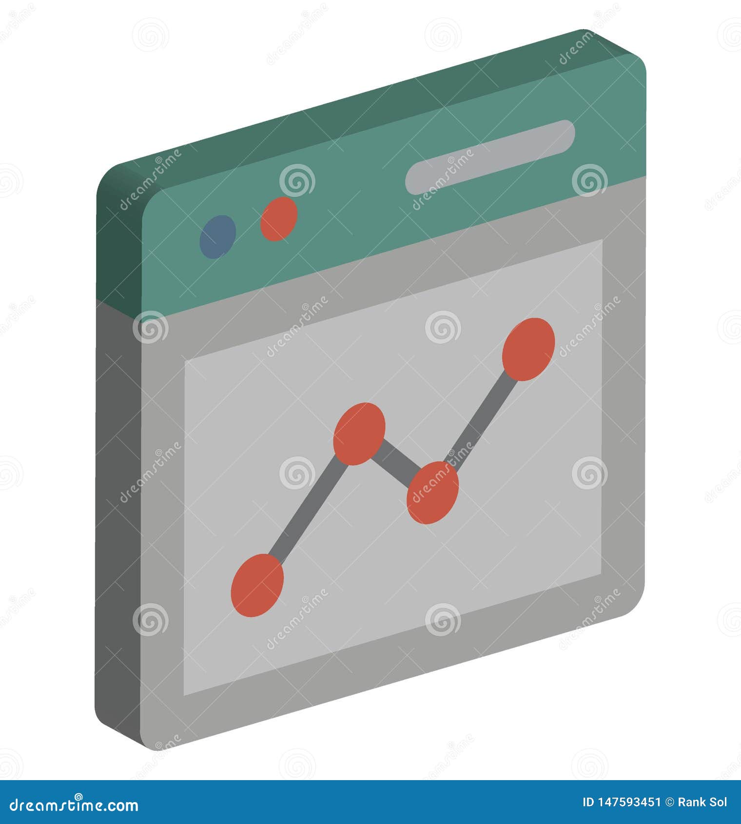 Graph Web Vector Icon Isolated Vector Icon Which Can Easily Modify or ...