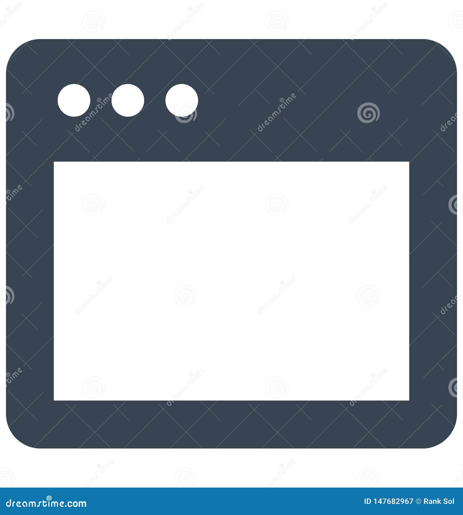 Home Screen Vector Related To Web Browser Windows and Fully Editable ...
