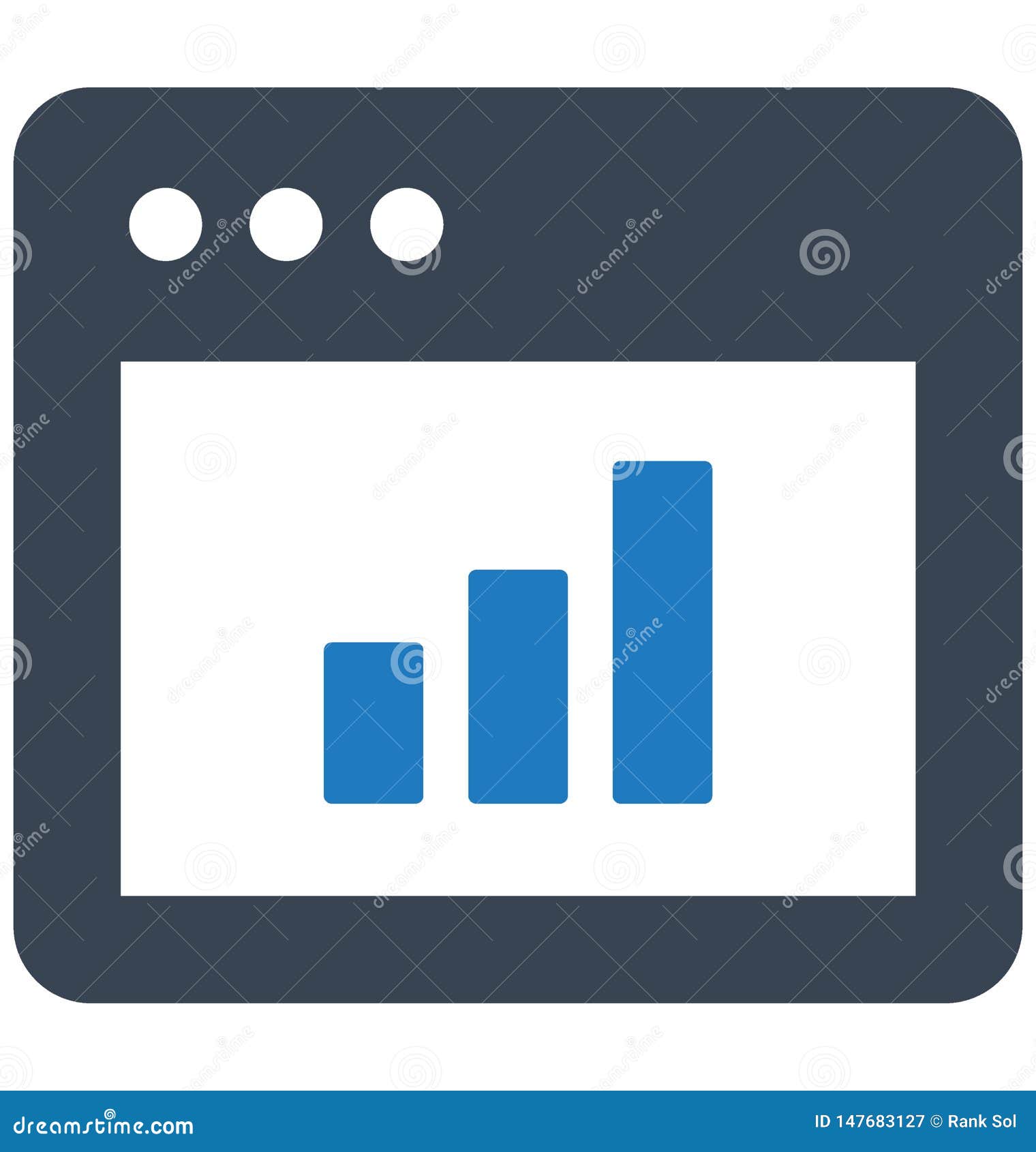 Online Graph Vector Related To Web Browser Windows and Fully Editable ...