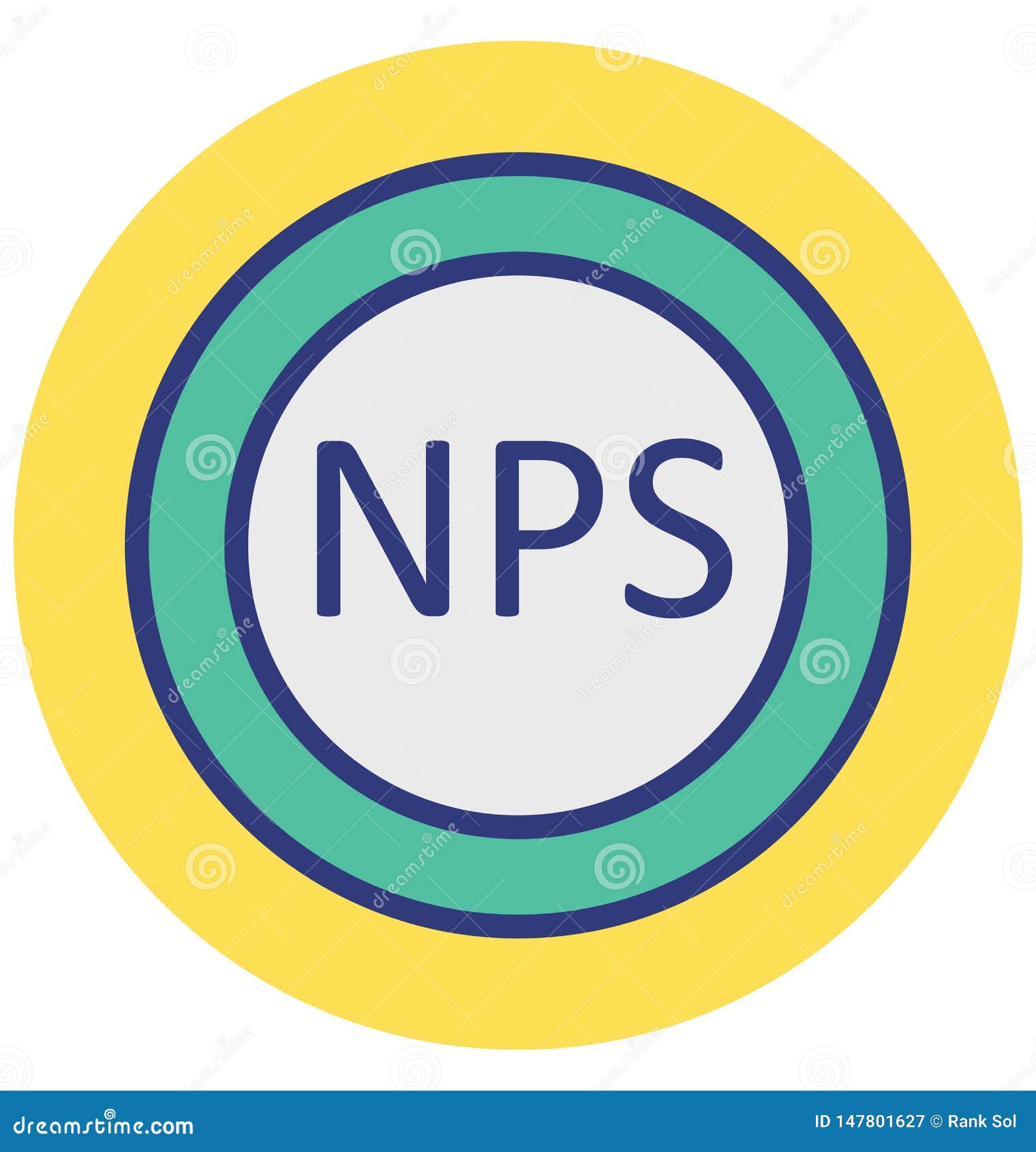 Nps Isolated Vector Icon Which Can Easily Modify or Edit Stock Vector ...
