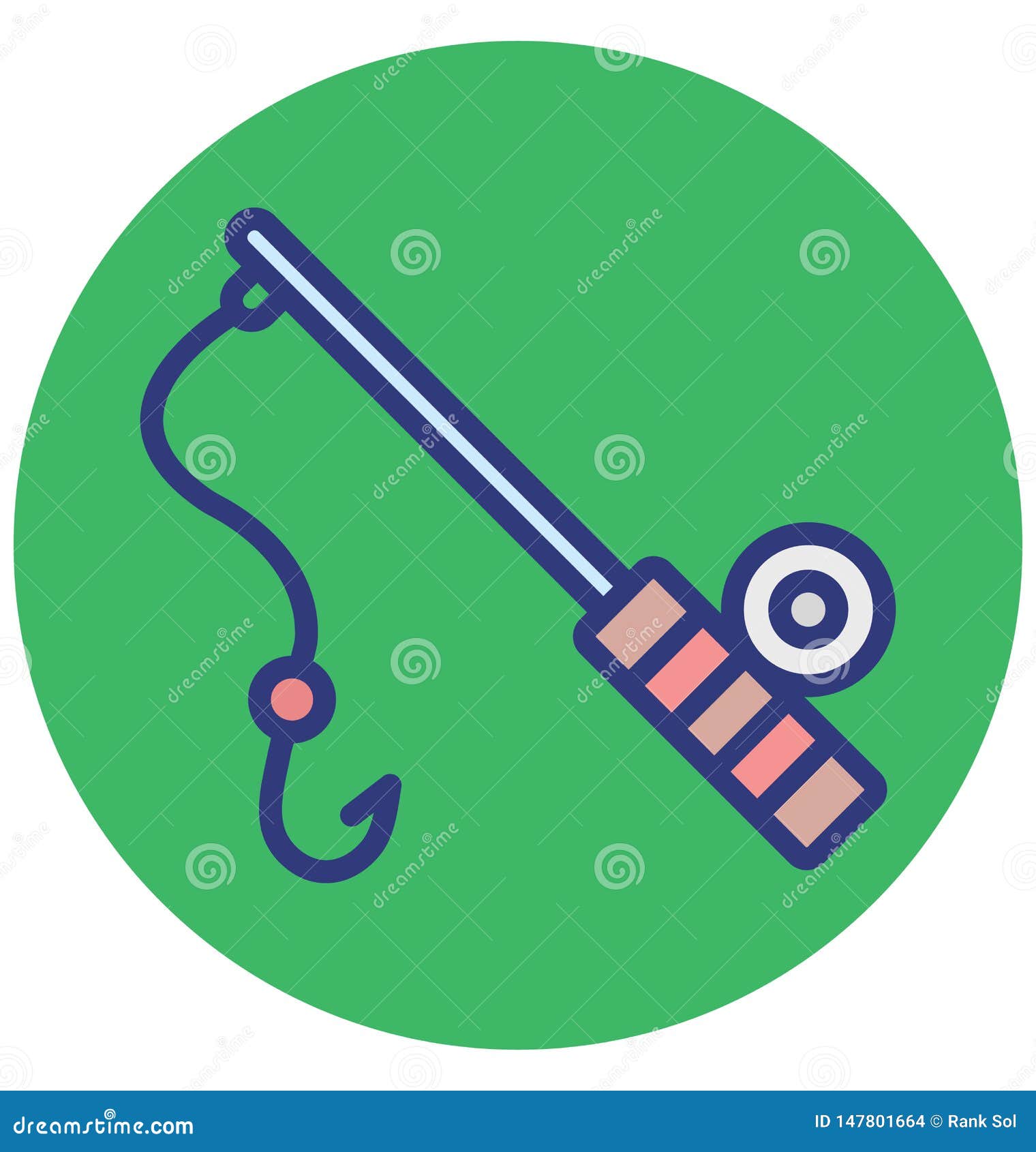 Angling Isolated Vector Icon Which Can Easily Modify or Edit Stock ...