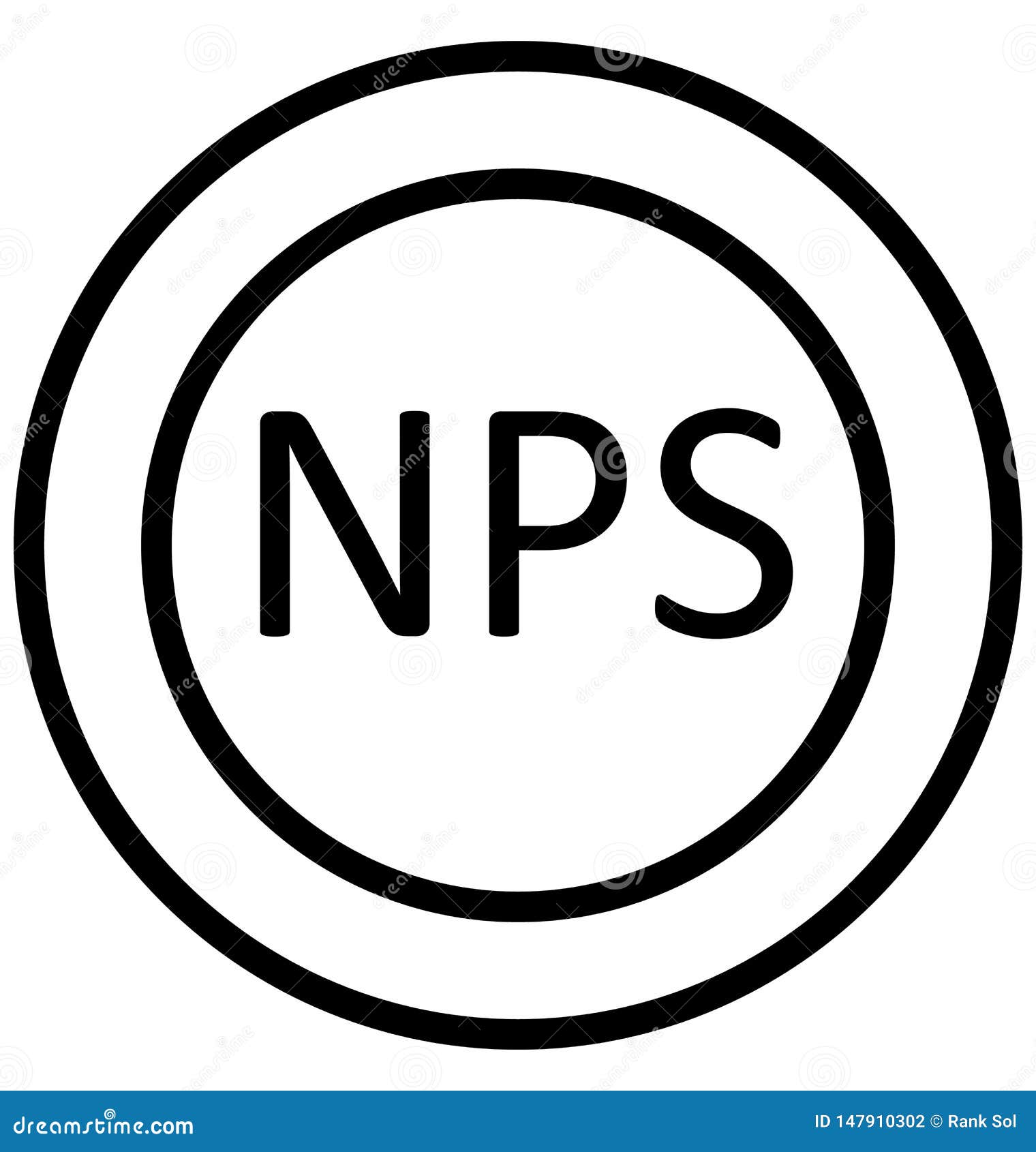 Nps Isolated Vector Icon Which Can Easily Modify or Edit Stock Vector ...