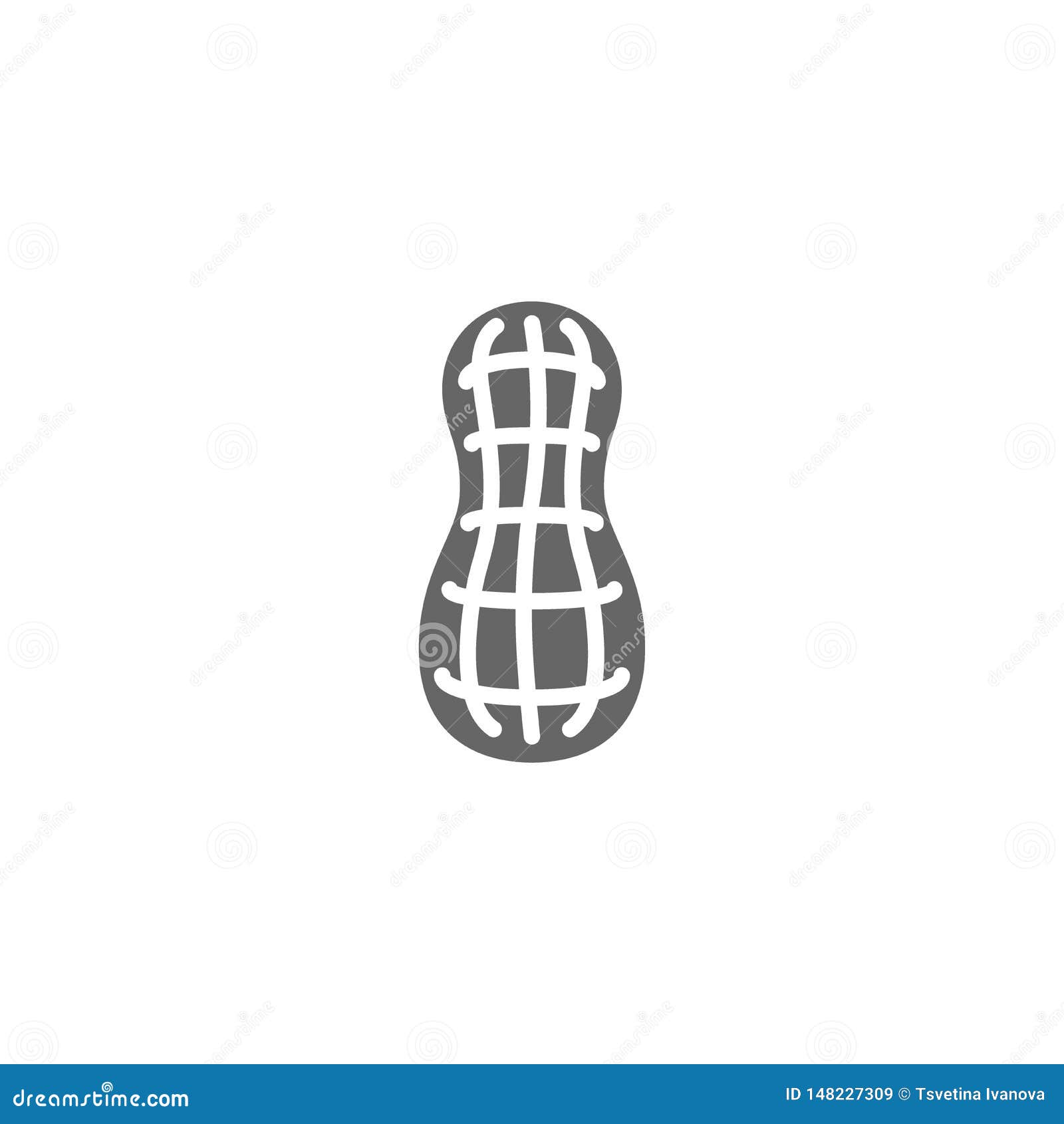 Peanut In Shell Realistic Icon. Groundnut Peeled And Unpeeled. Monkey ...