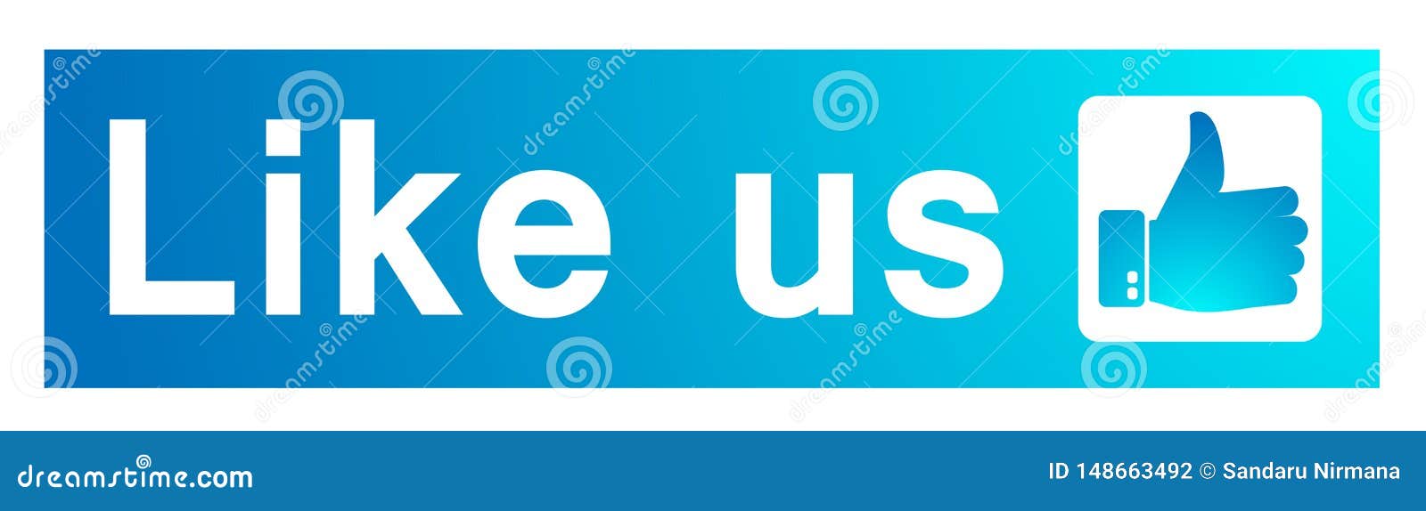 Like Us on Facebook Banner in Illustrations Logo Icon for Web Editorial ...