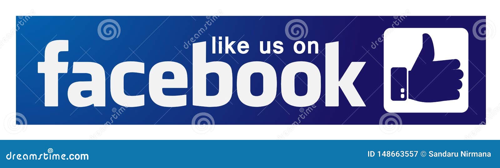 Like Us on Facebook Banner in Illustrations Logo Icon for Web Editorial ...