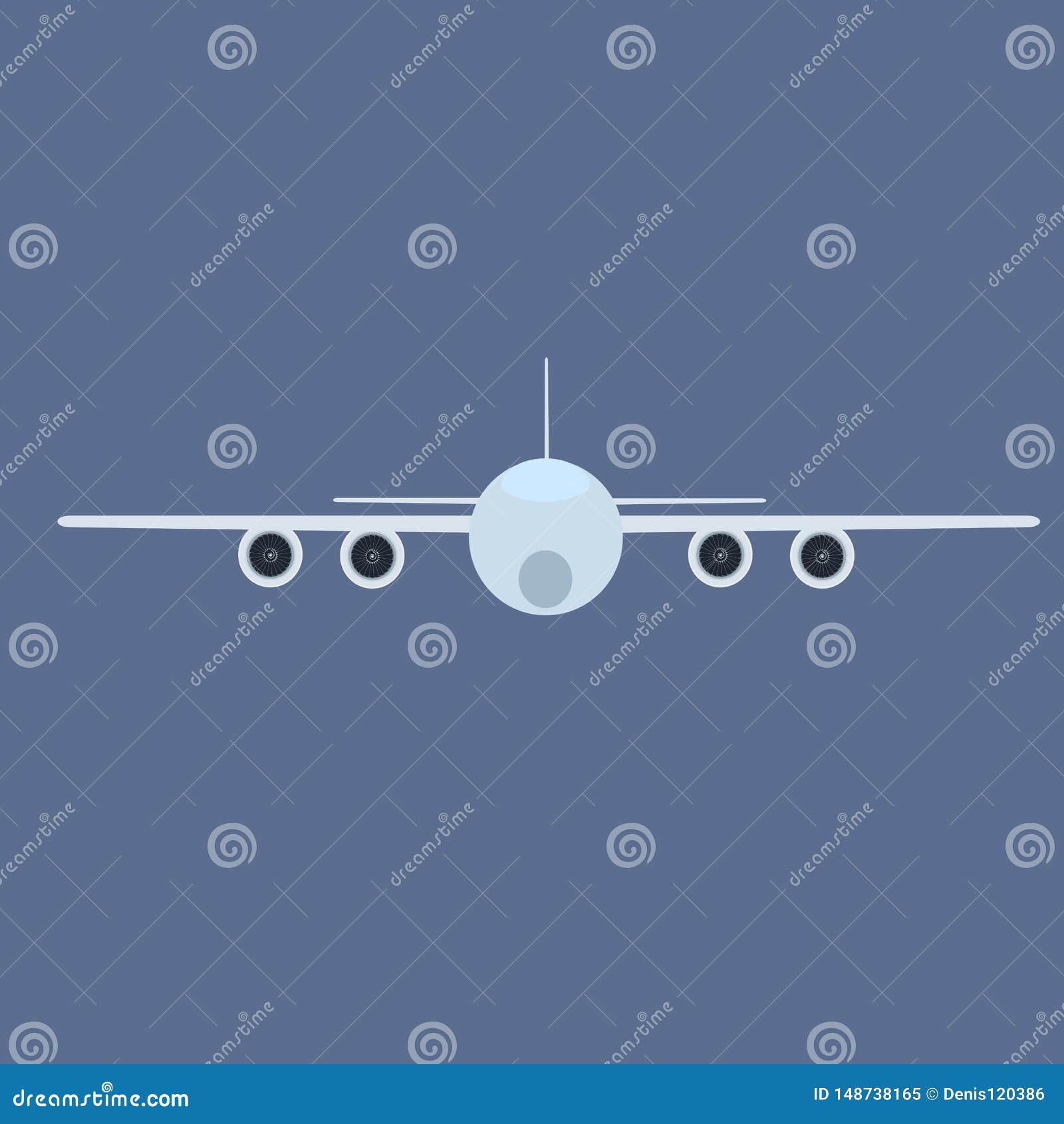 Plane, vector graphics stock vector. Illustration of passengers - 148738165